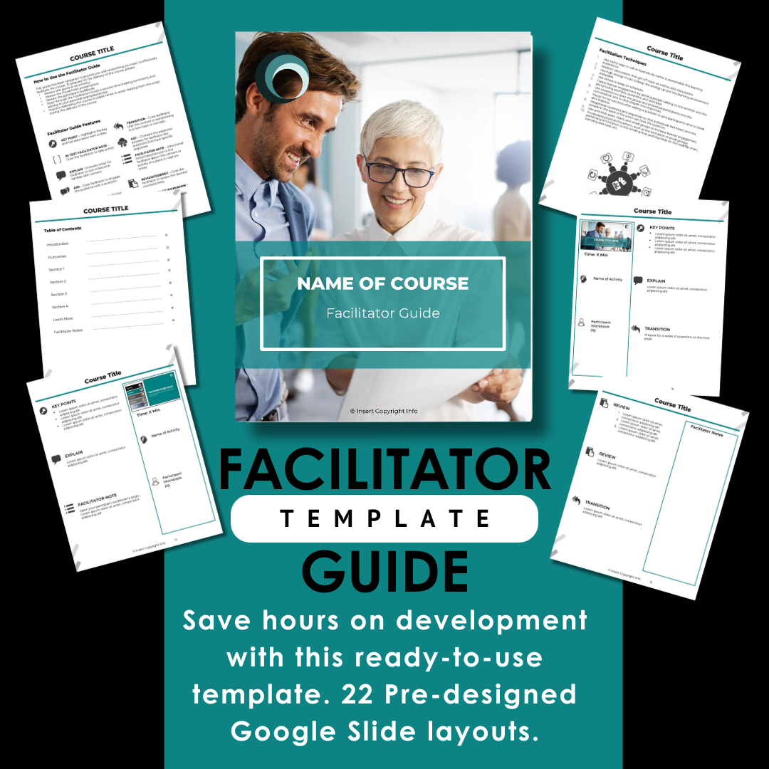 Facilitator Guide PowerPoint Template – Ultimate Teal Design