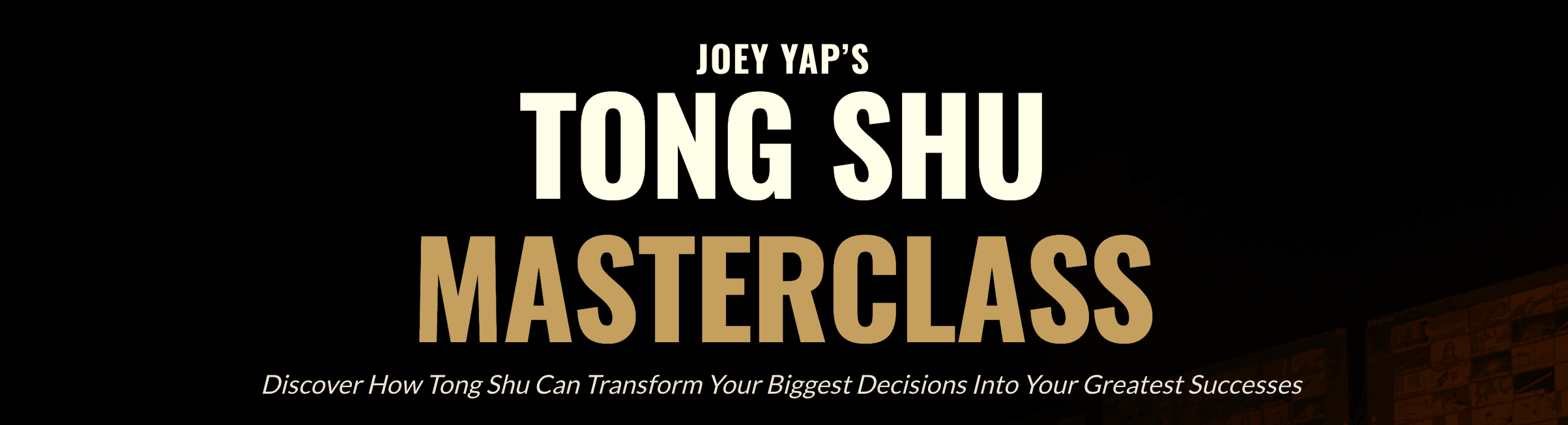 Tong Shu Masterclass