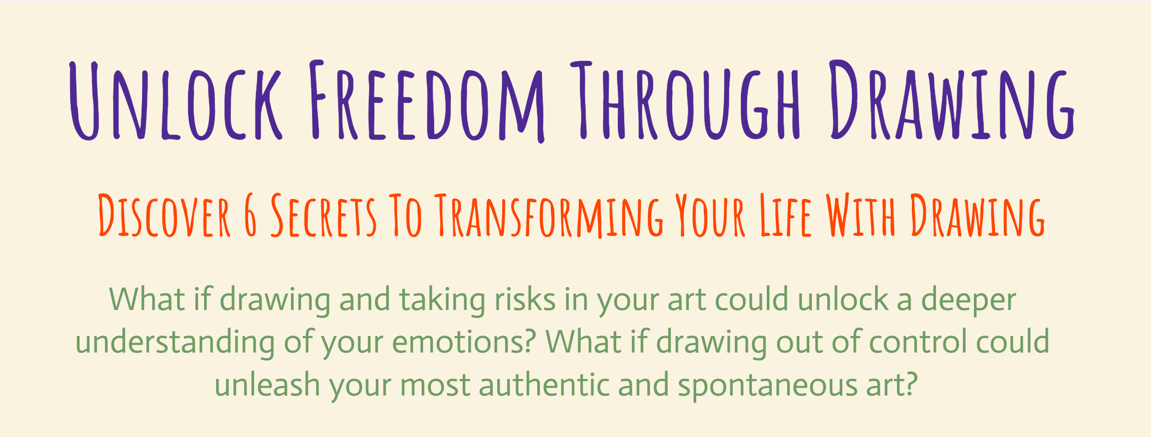 Unlock Freedom Through Drawing
