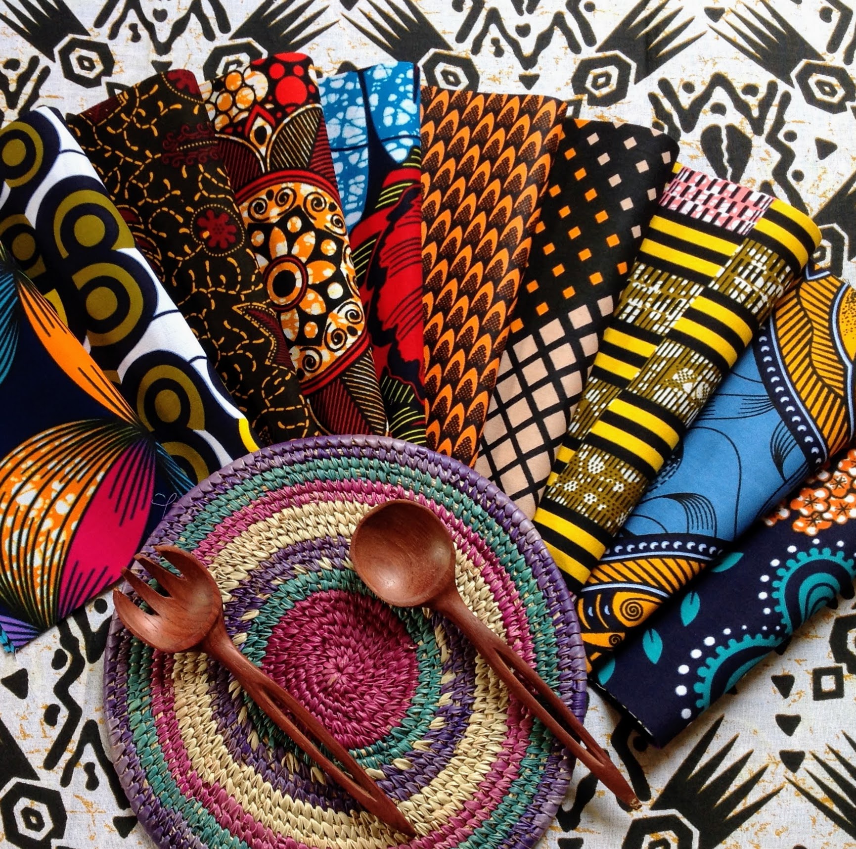 10" Ankara Fabric Squares | Mystery Bundle | African Prints | Quilt Af