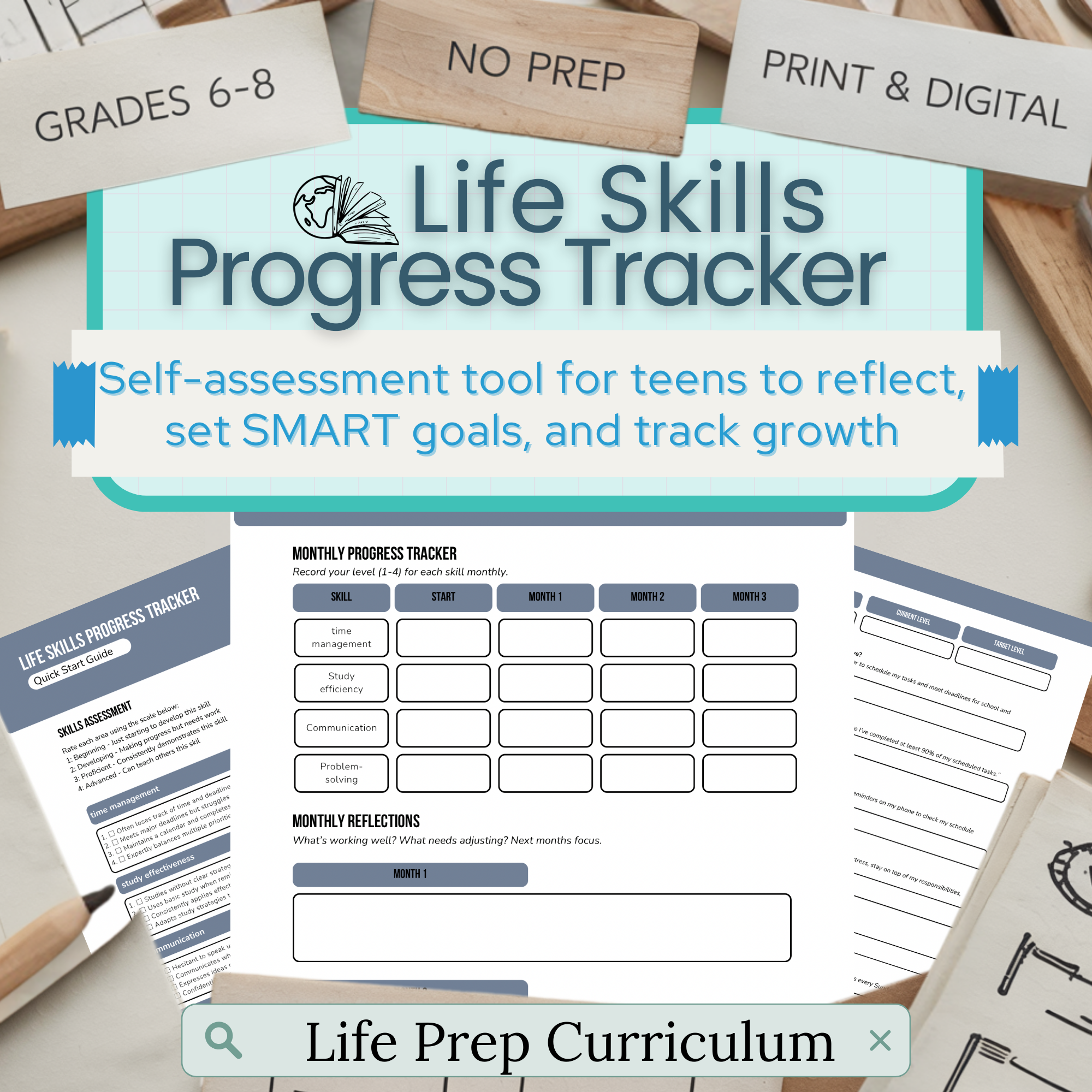 Free Life Skills Progress Tracker