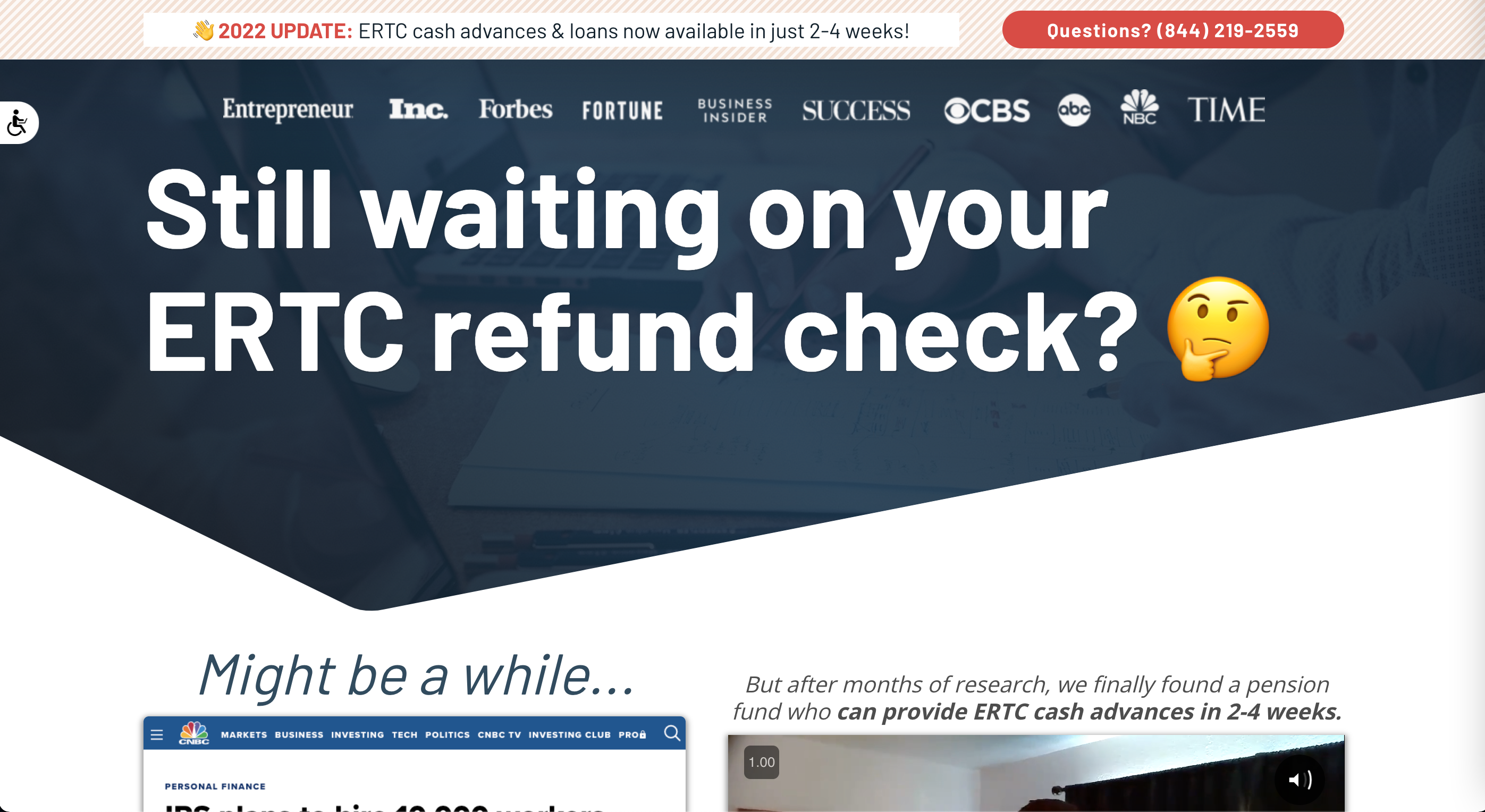 ERTC Cash Advance Employee Retention Credit Loan ERC Rapid Rebate