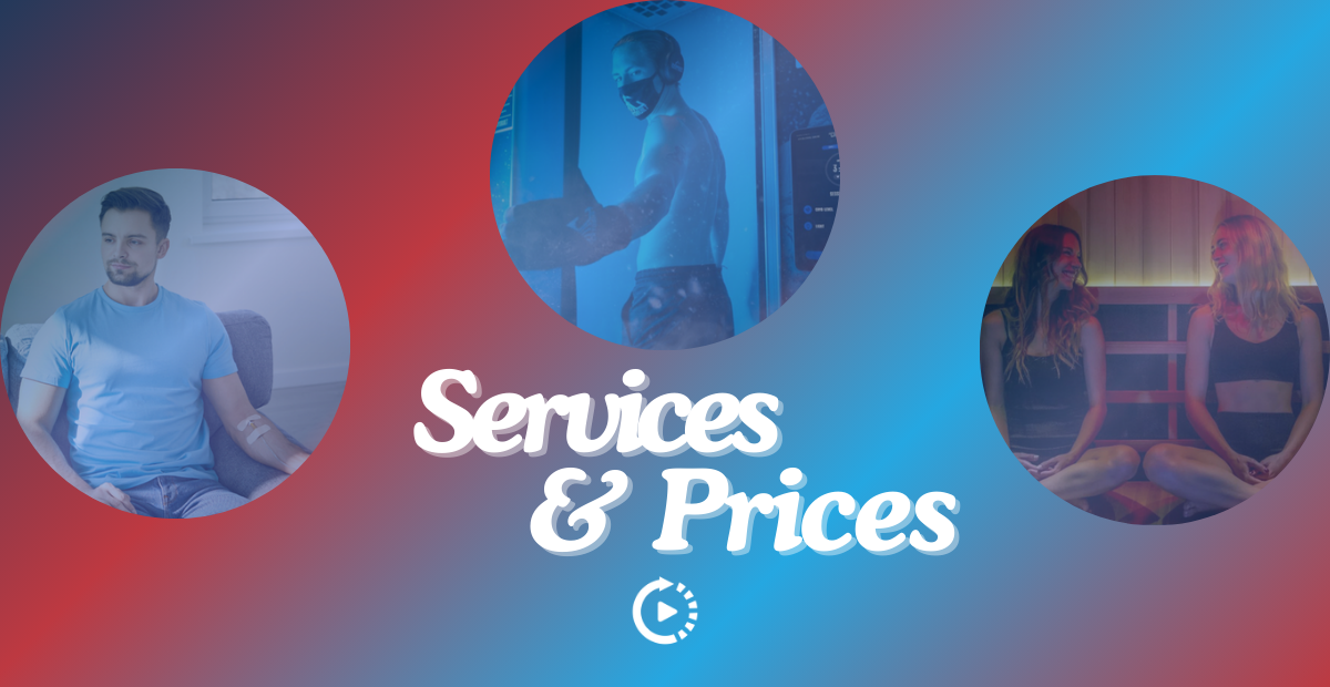 Services & Pricing | Restart Longevity Spa | Social Wellness Spa