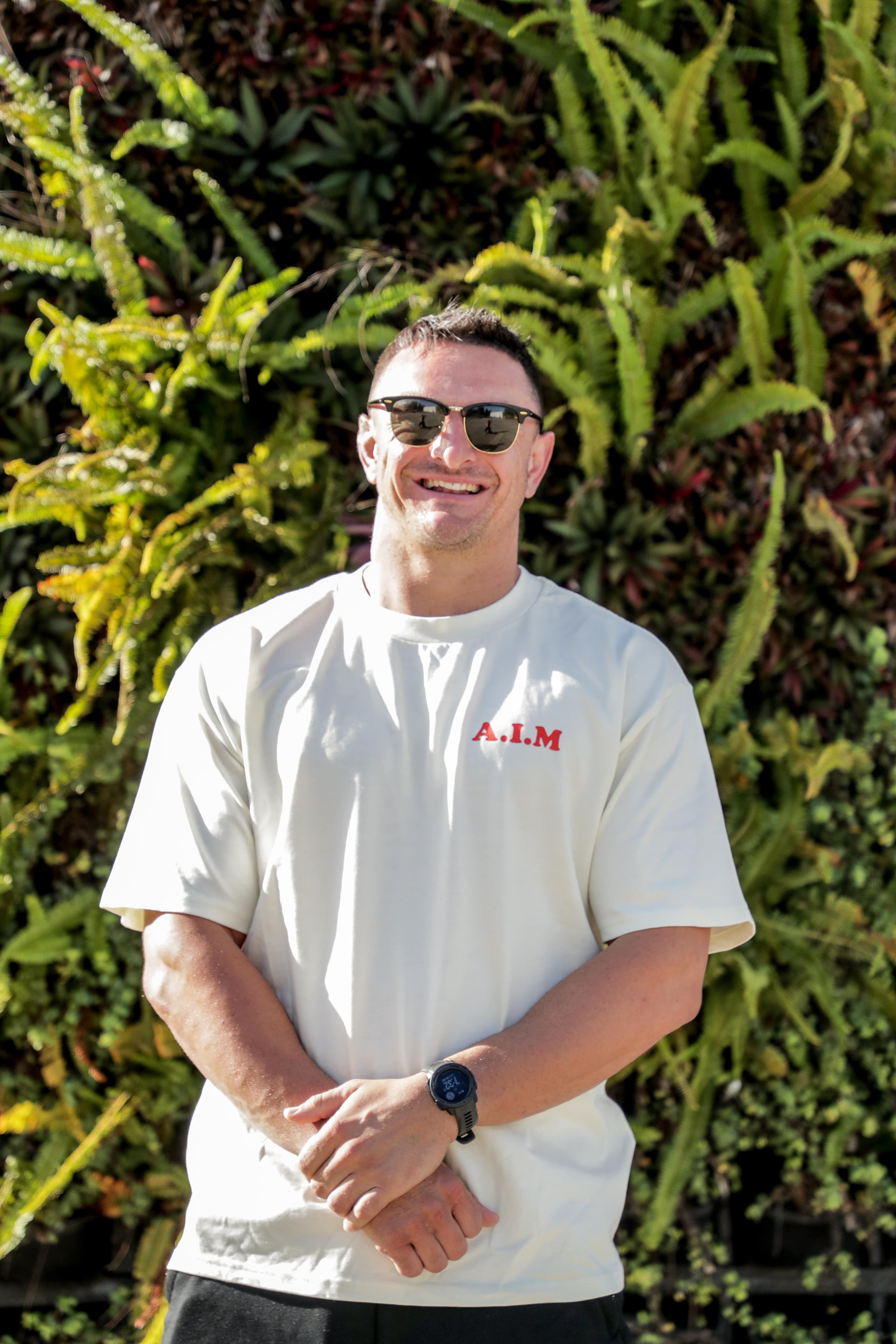 AIM Foundation White T-shirt (Oversized Fit)