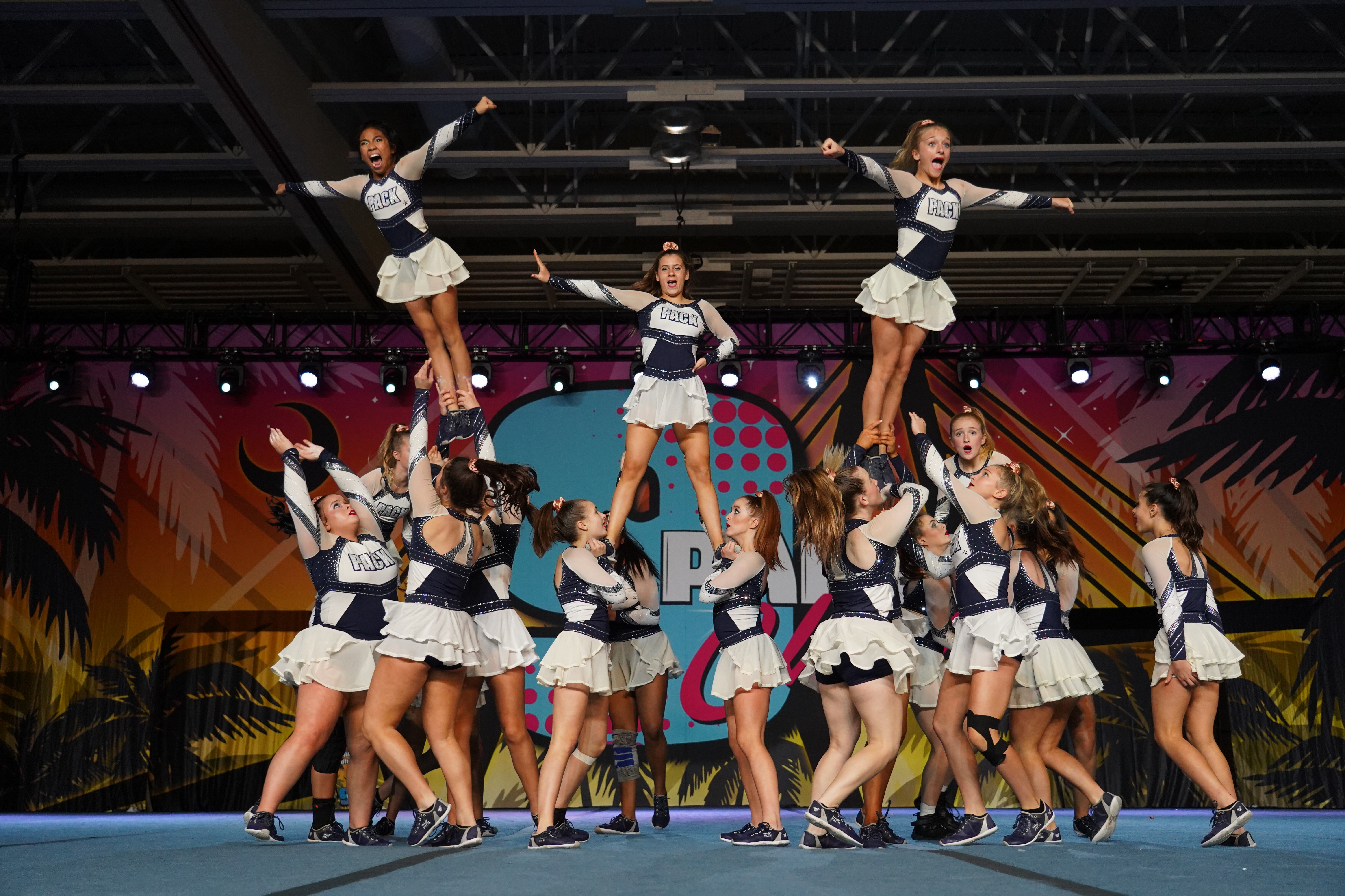 9 Panel Cheer Action Photography