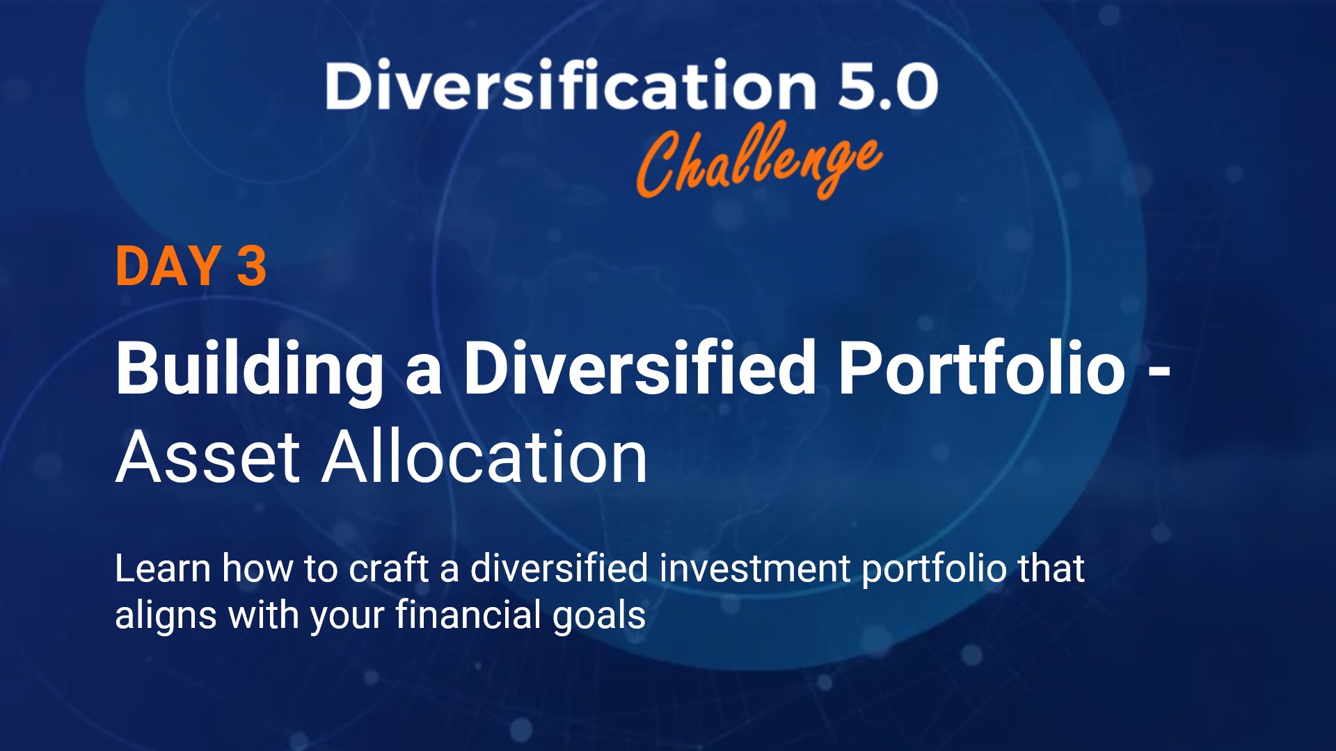 Diversification 5.0 Challenge - Day 3 - Building a Diversified Portfolio