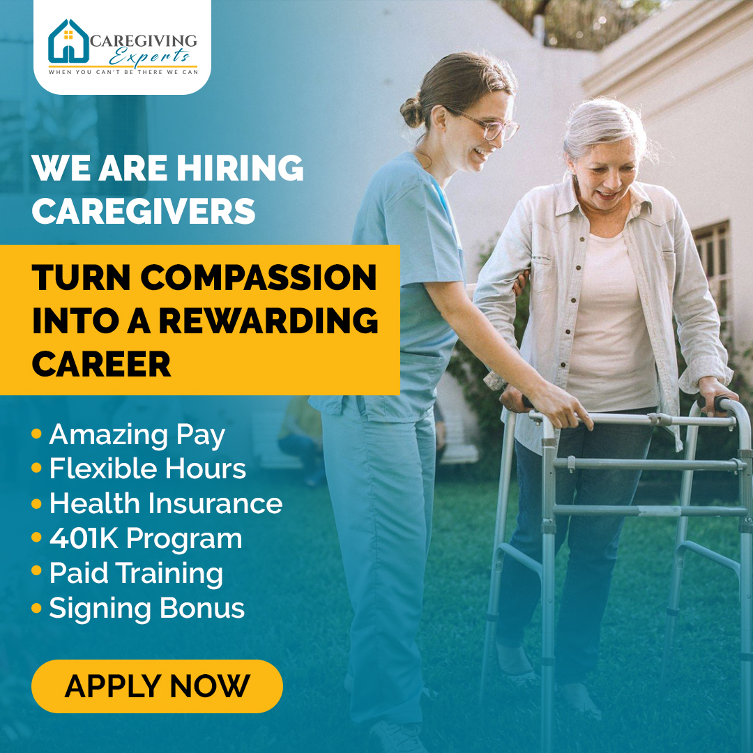 We Are Hiring Caregivers Caregiving Experts We Are Hiring Caregivers Caregiving Experts