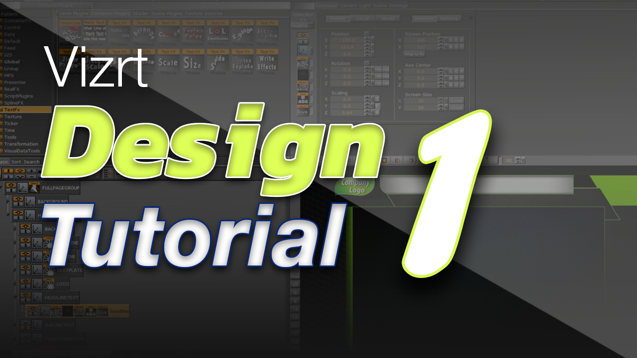 Vizrt 3 Design Tutorial 1 training