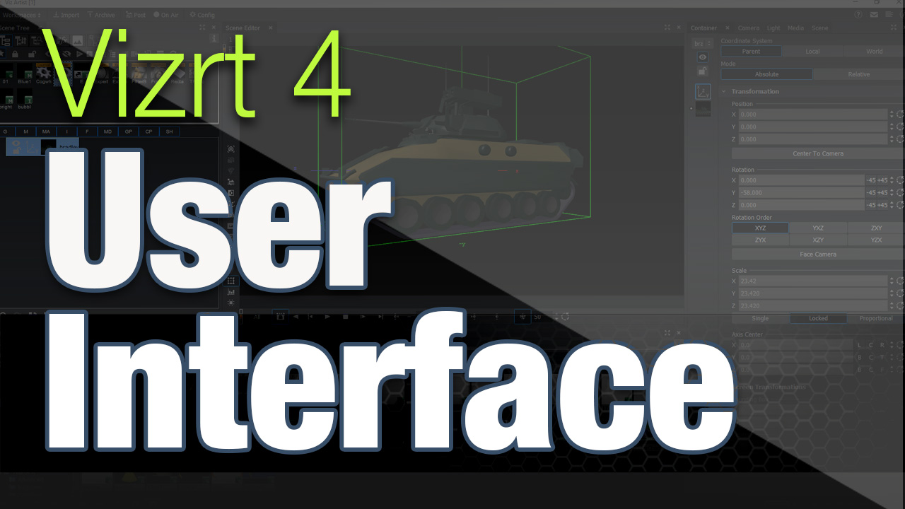 Vizrt 4 User Interface