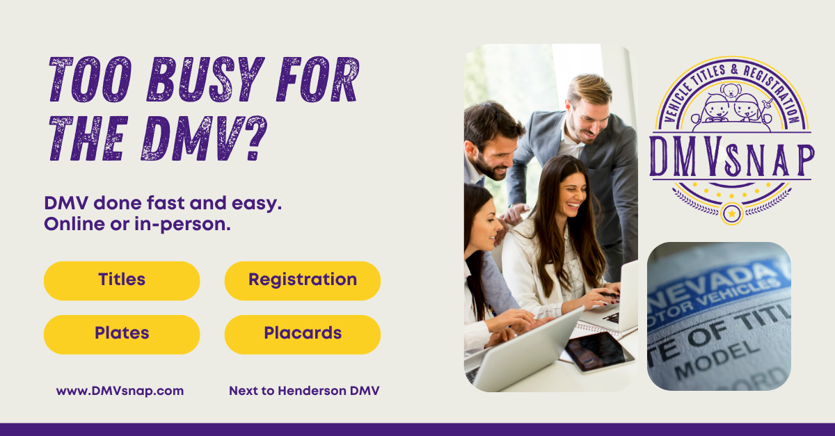 DMV Services in Henderson, NV | Registration, Titles & More