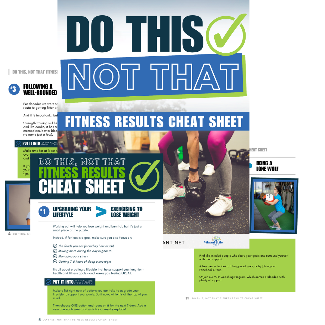 2023 Do This Not That Fitness Cheat Sheet