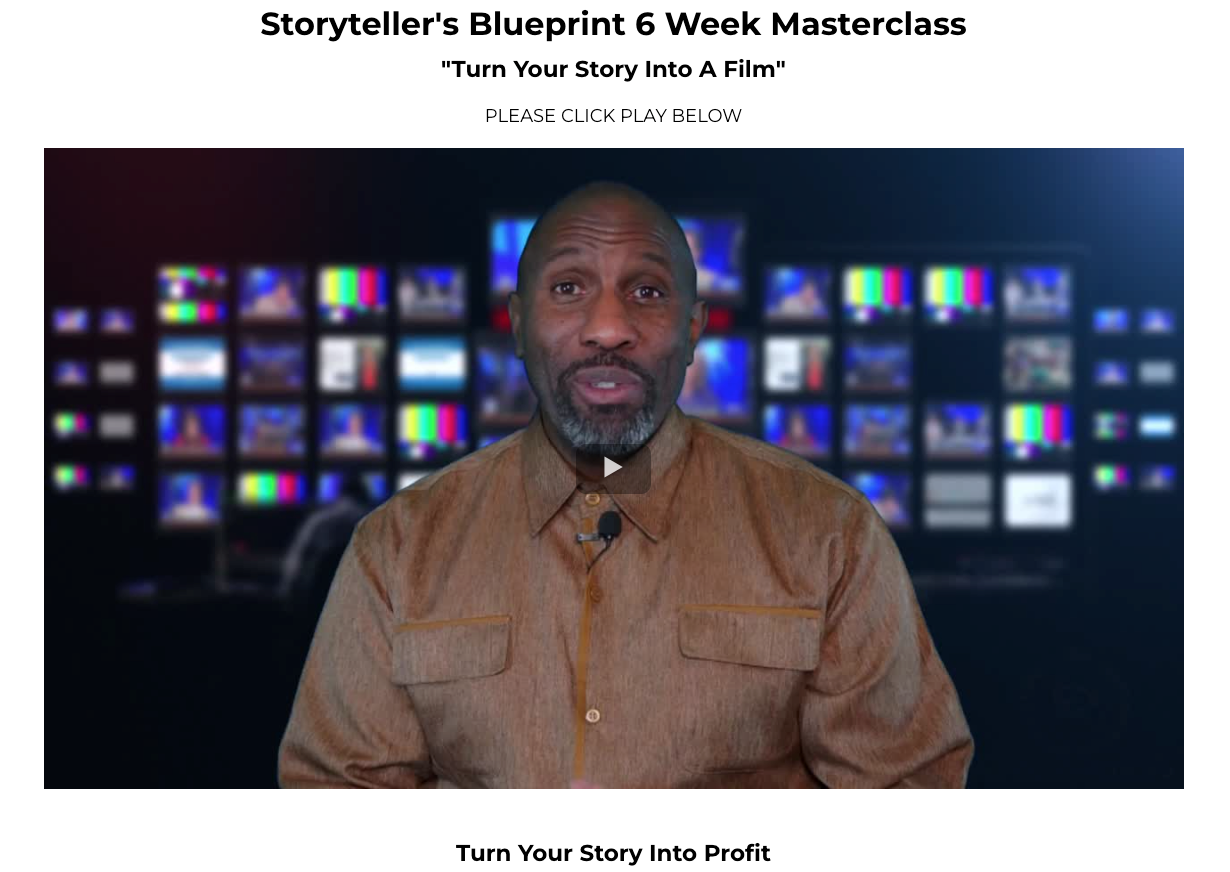 Storyteller's Blueprint Masterclass