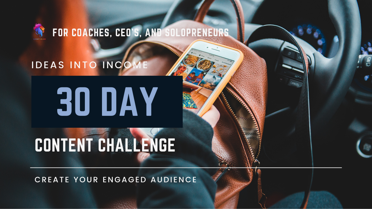 Ideas-to-Income 30-Day Content Challenge