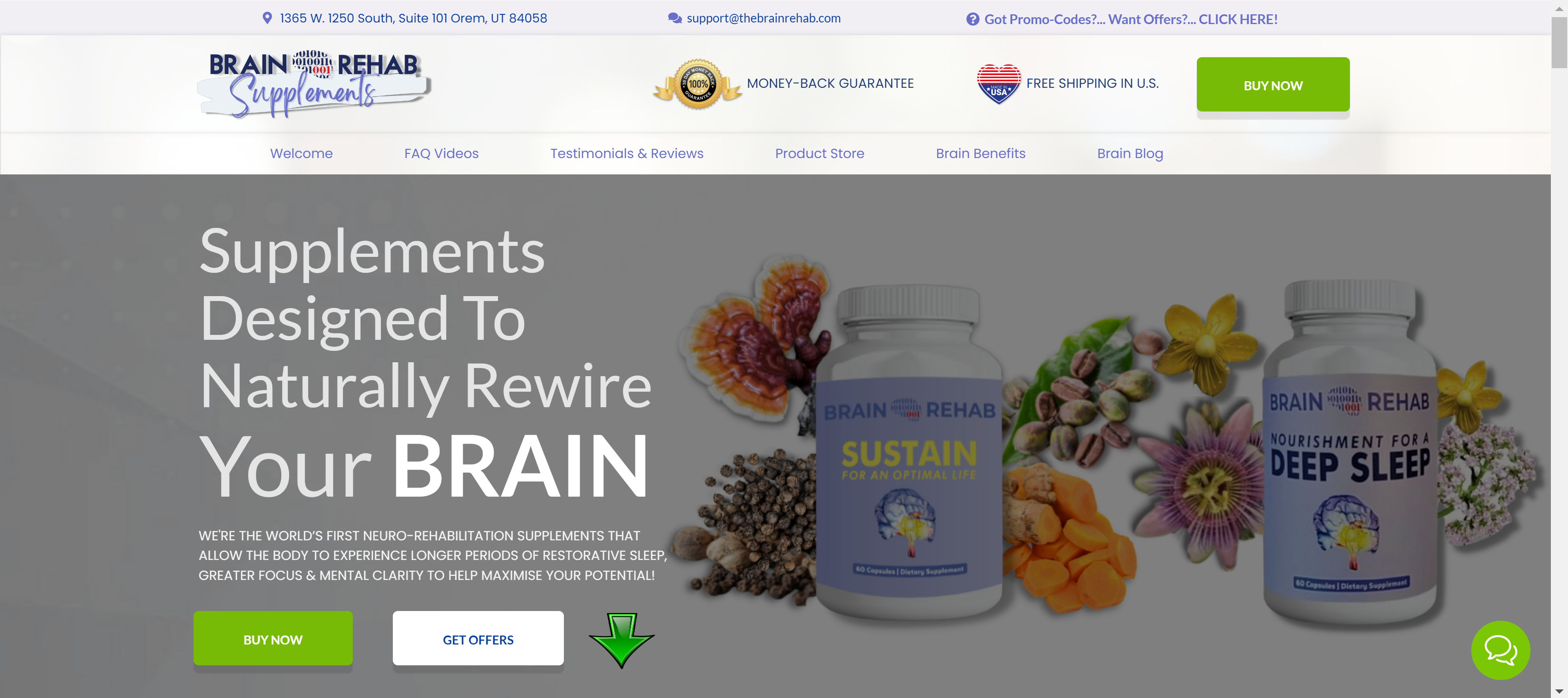 Top Brain Supplementation In The US | BR Supplements | Provo, Utah
