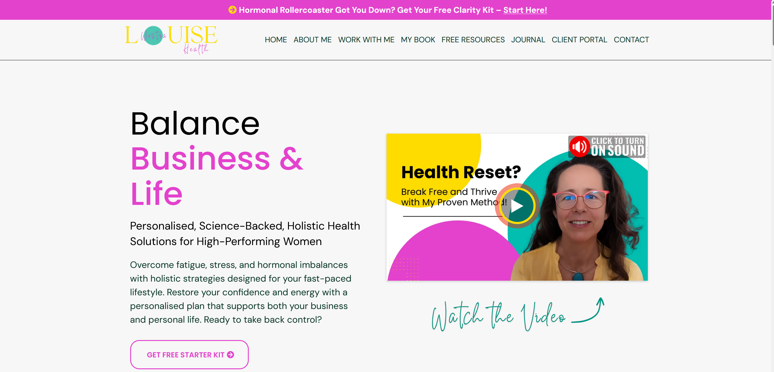 Holistic Health Solutions for High-Performing Women | Louise Westra