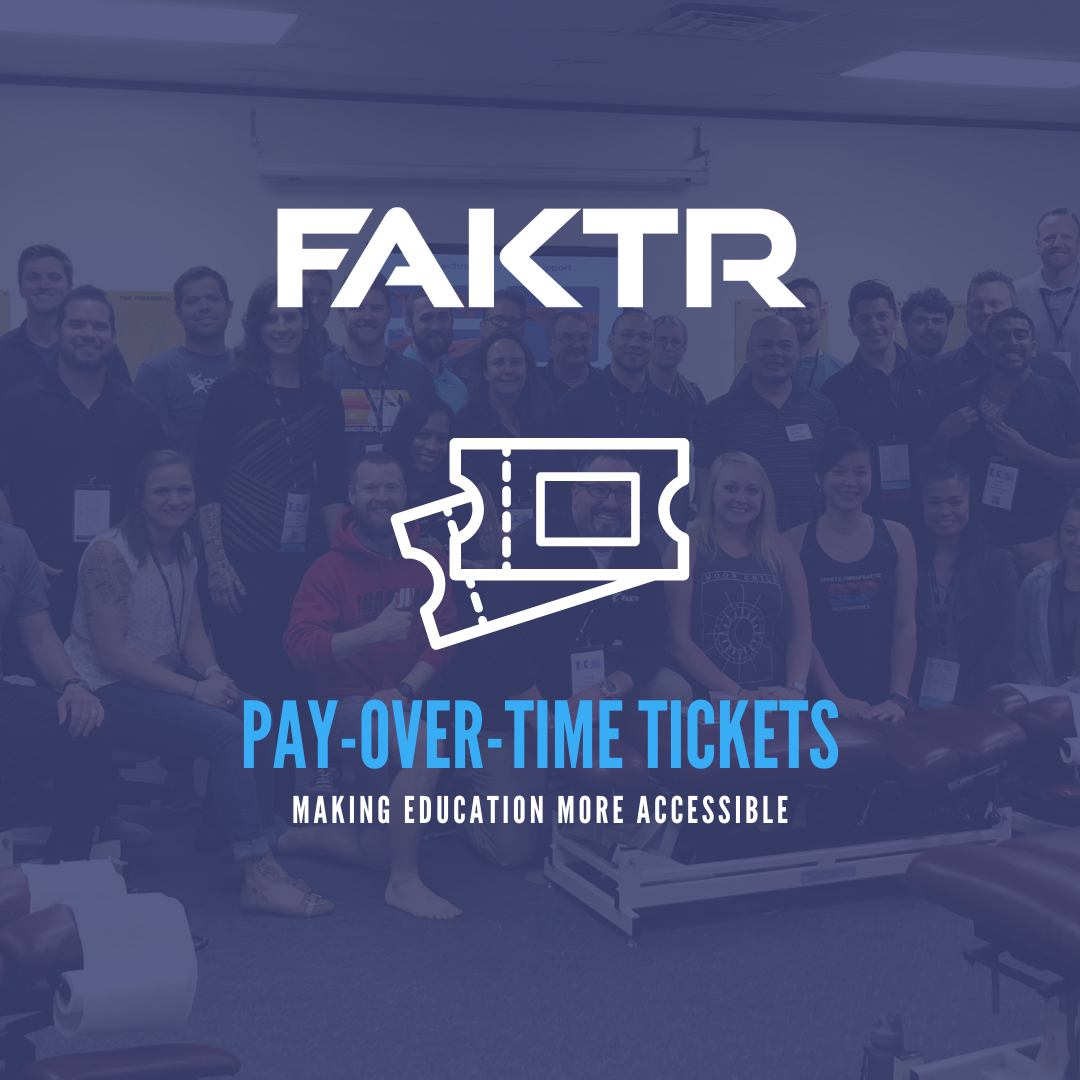 FAKTR Rehab System | Pay-Over-Time Tickets