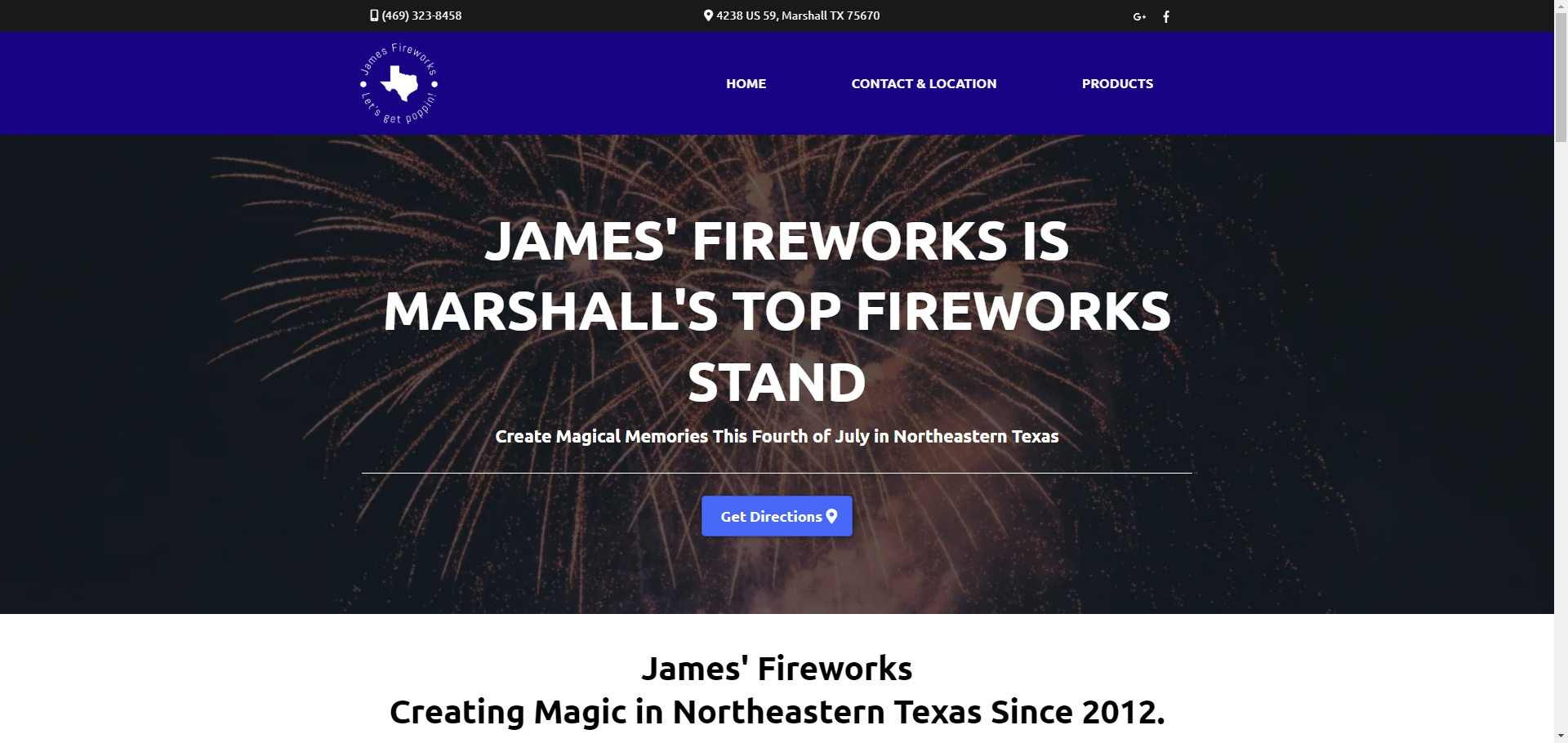James Fireworks | Marshall's Top Fireworks Store