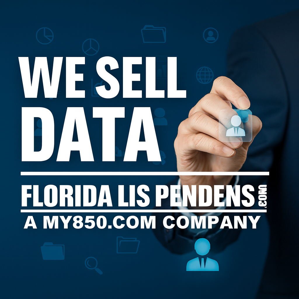 Florida Lis Pendens Data for Investors, Agents, Owners & Lenders