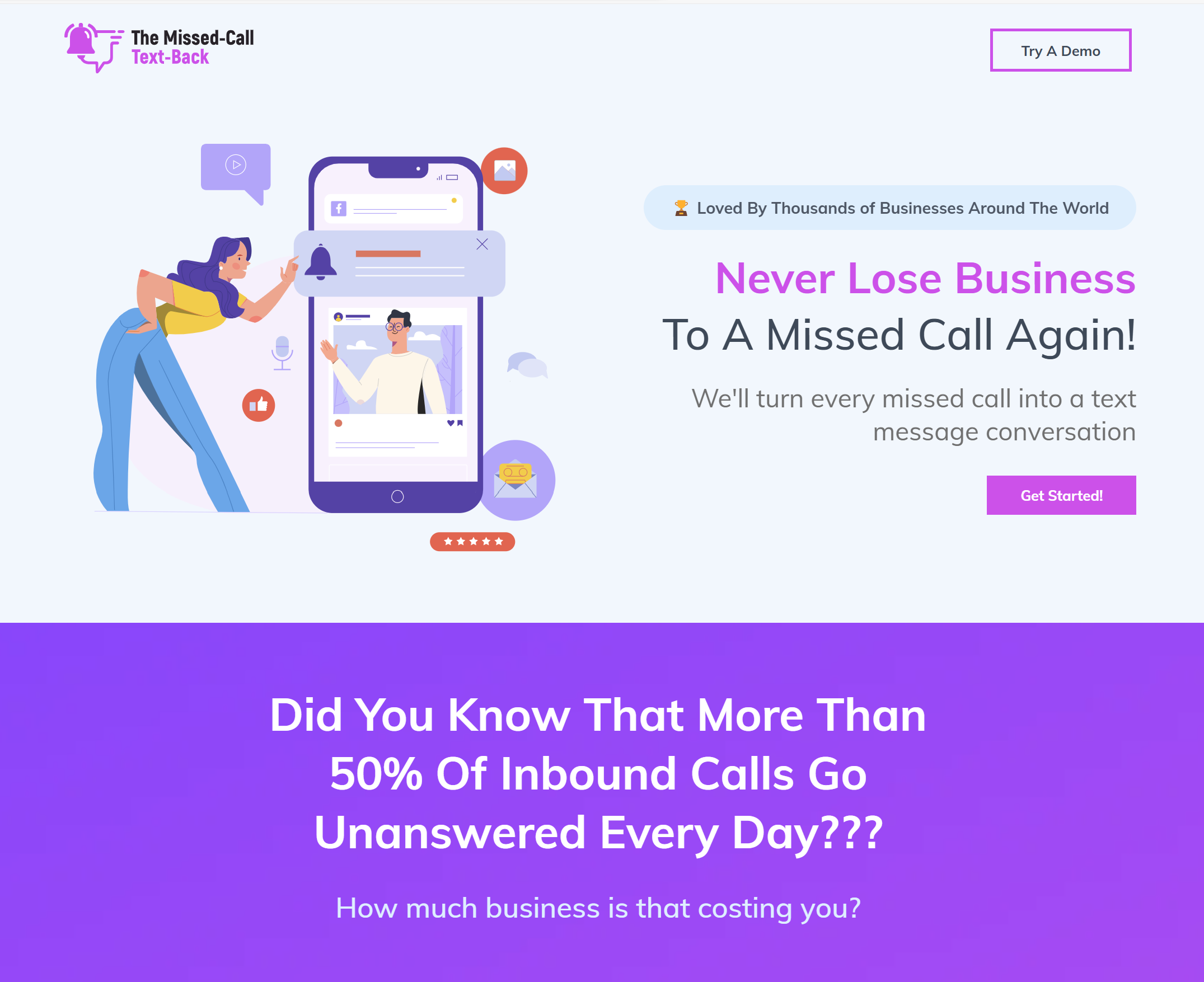 The Missed-Call Text-Back - by Internet Marketer Inc.