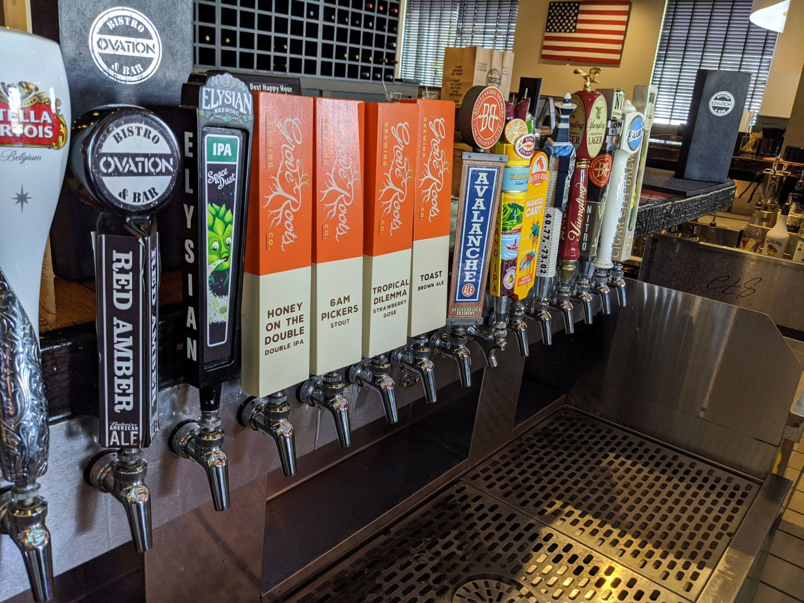 Bar Menu | Ovation Bistro & Bar