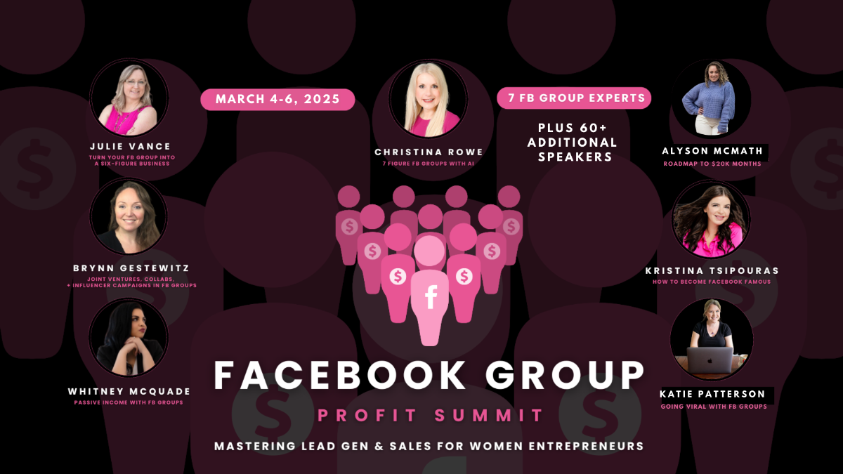Facebook Group Profit Summit VIP Access