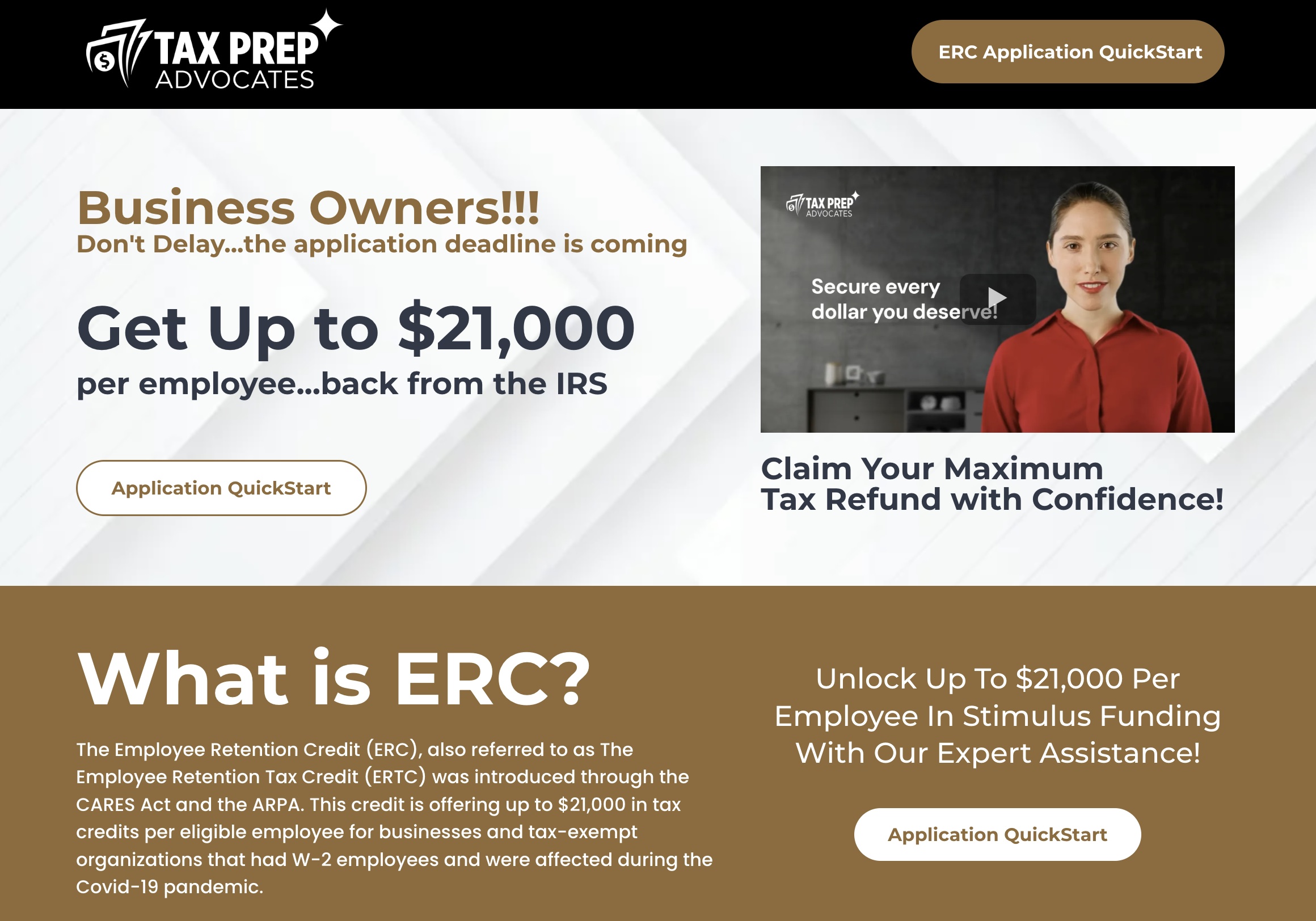 Employee Retention Tax Credit by Tax Prep Advocates