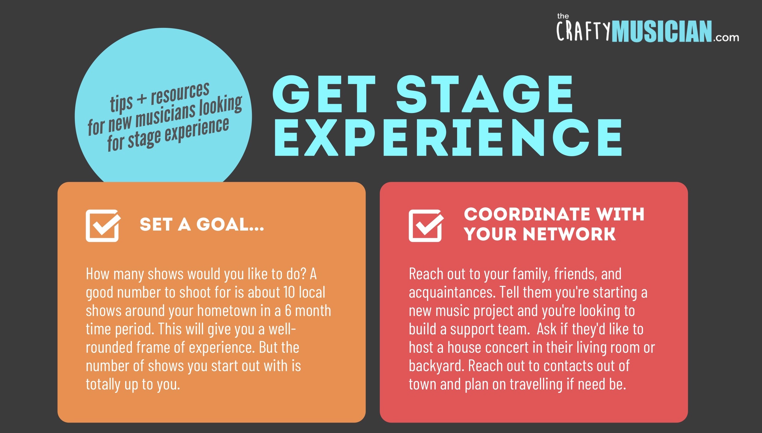 How to Get More Stage Experience as a Musician