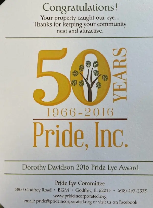 Pride Eye Award Winner Card - Pride Incorporated