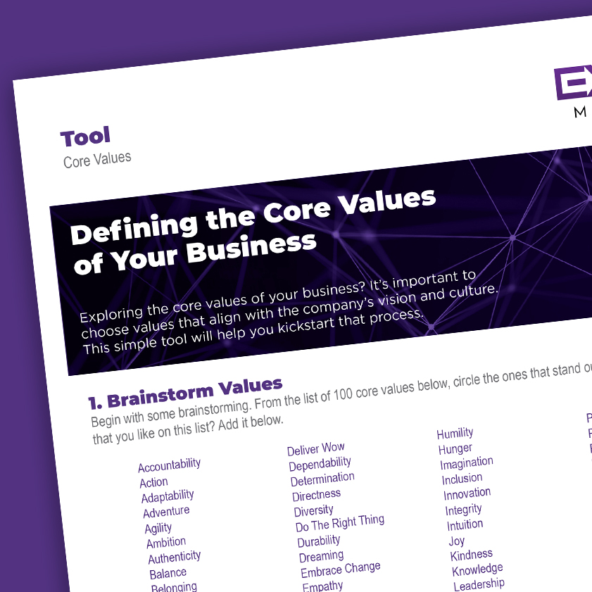 Defining the Core Values of Your Business