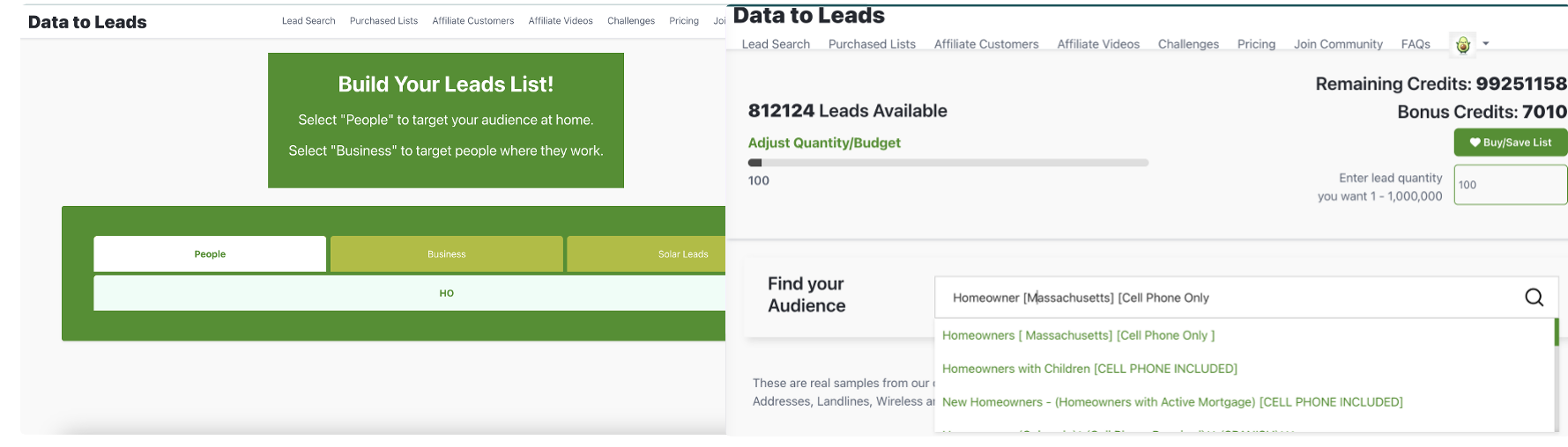 Business Data Leads - Target Intent Data Audience Examples