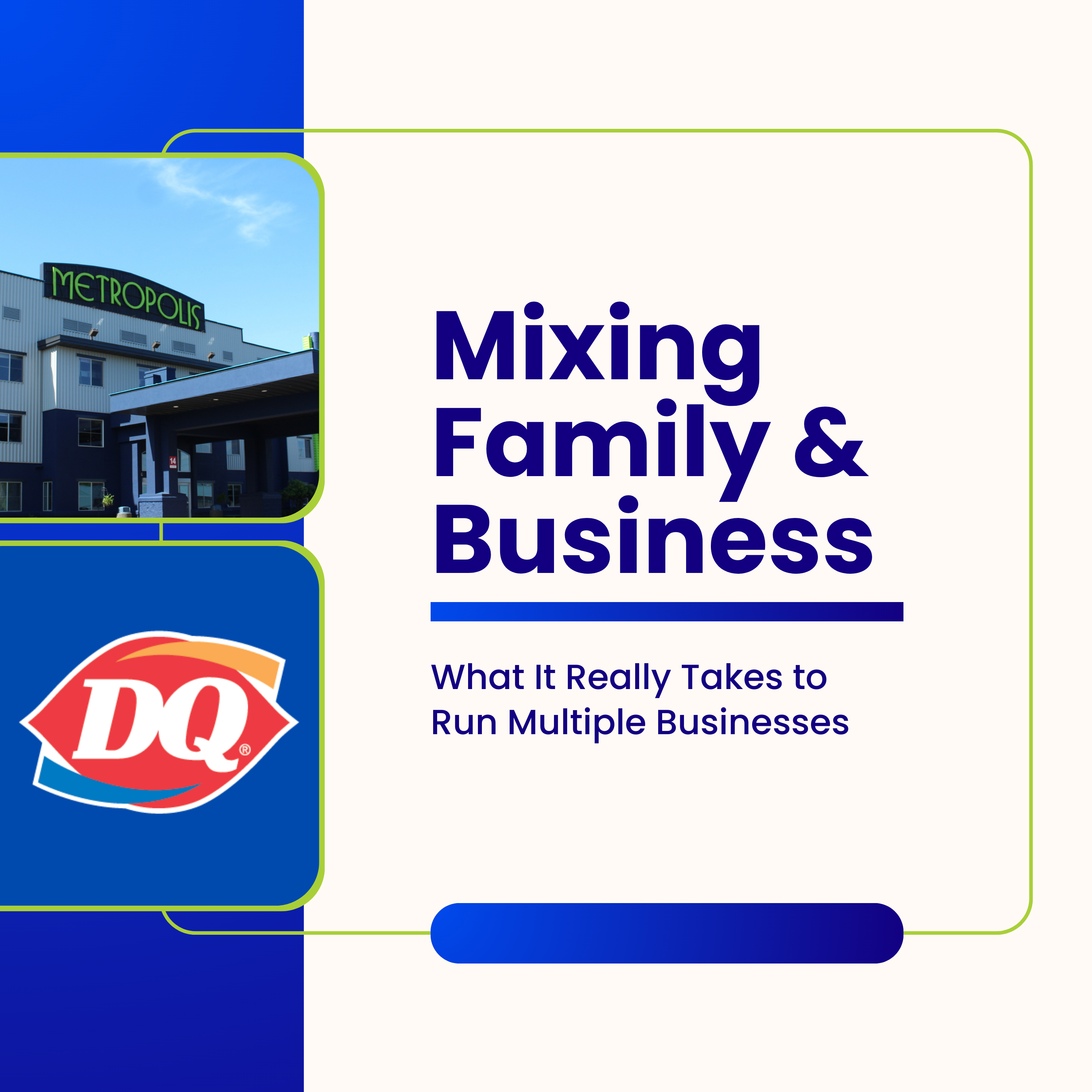 Mixing Family & Business -listen each week