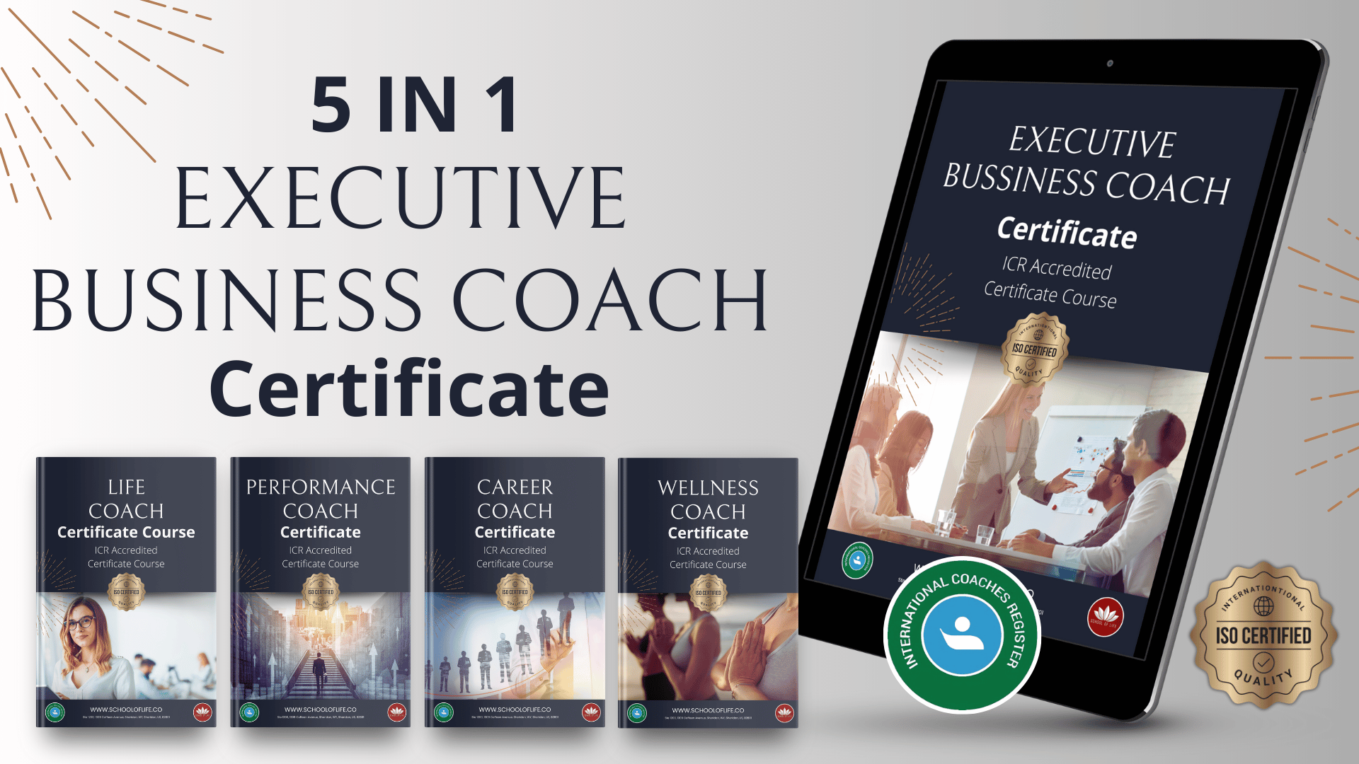 5-in-1 Executive Business Coach Certificate Bundle