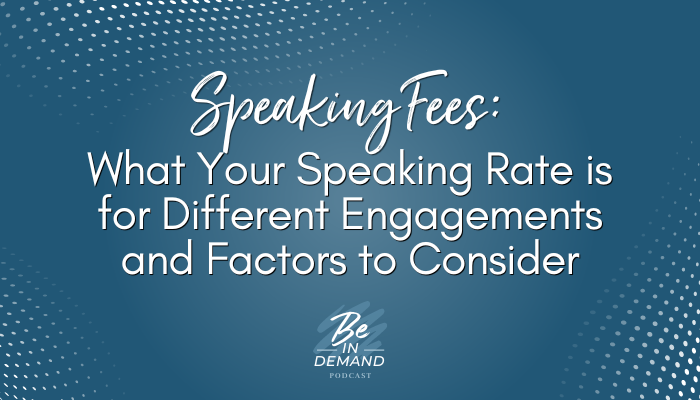 Speaking Fees: What Your Speaking Rate is for Different Engagements and ...
