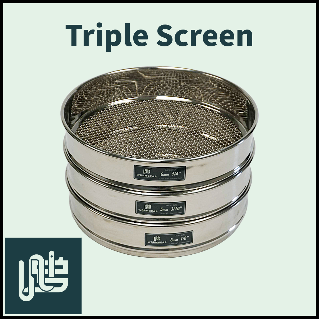 Turbo Sift Triple Screen - Versatile Sifting Screens