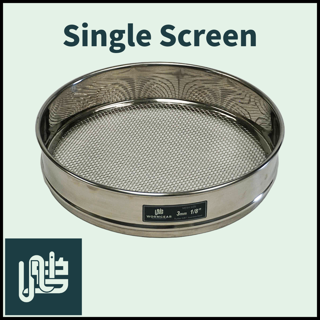 Turbo Sift Single Screen - Additional Sifting Screen for Worm Farming