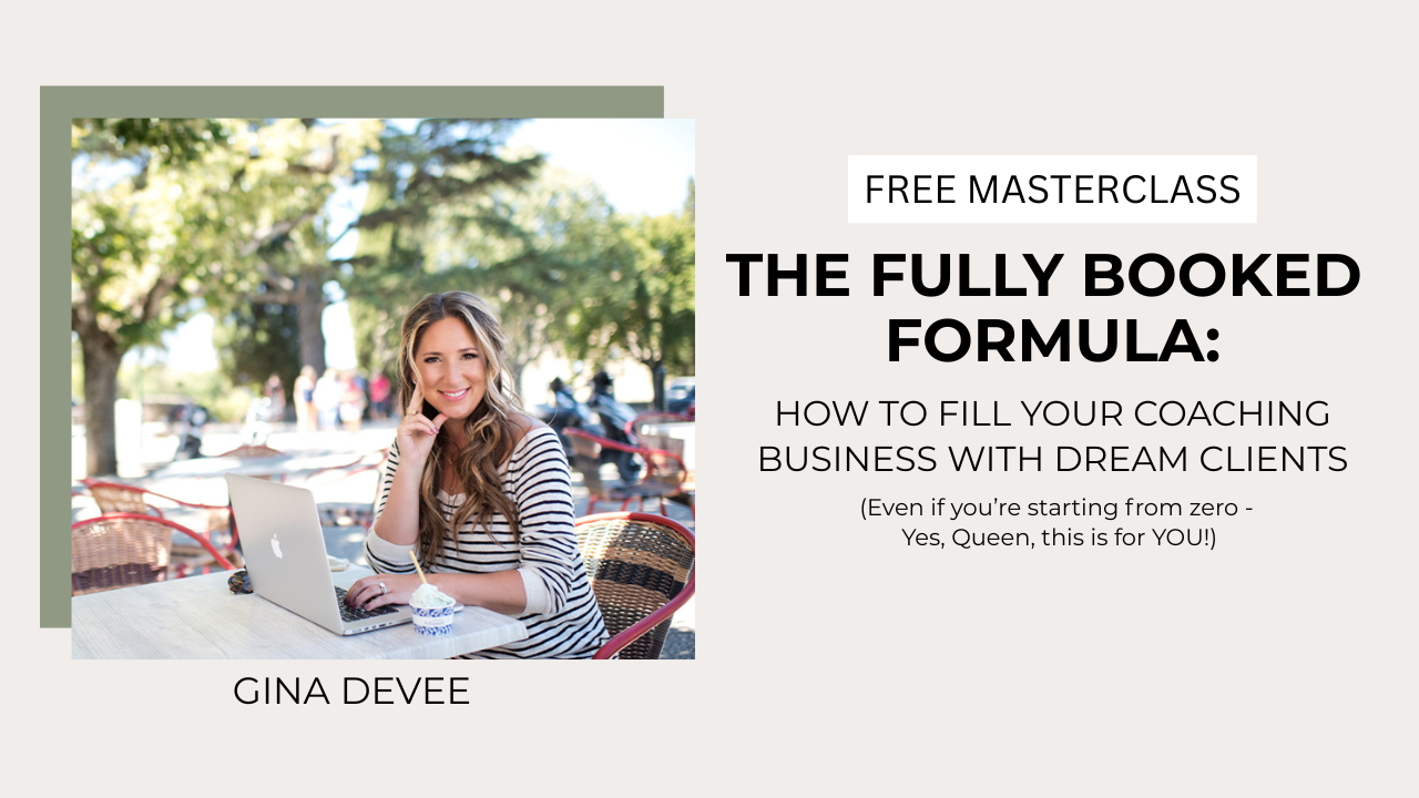 FREE MASTERCLASS: Fully Booked