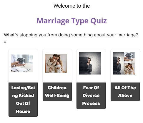 Marriage Type Quiz | Divorce Road™