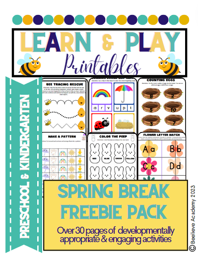 FREE spring break activity book