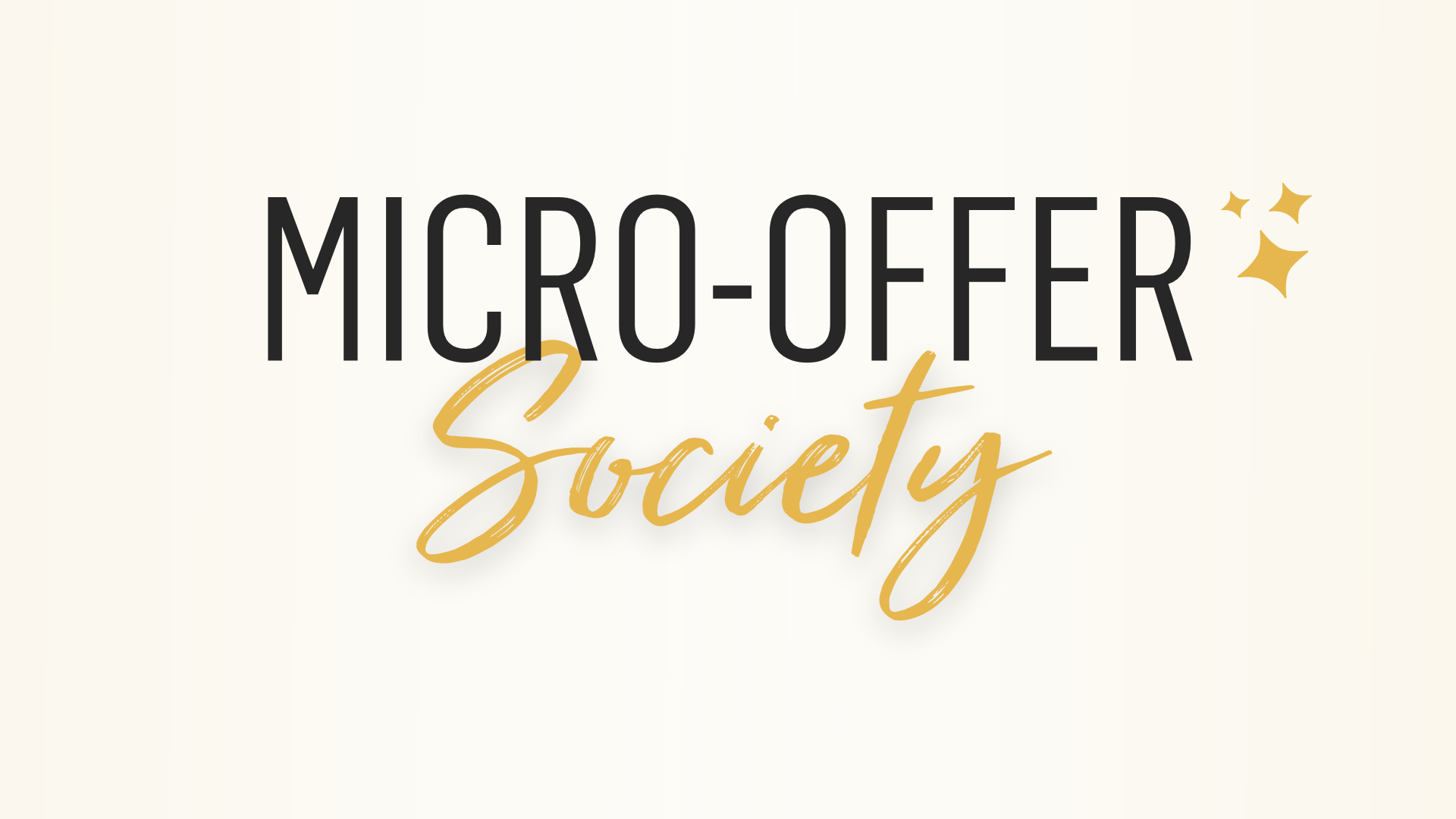 Micro-Offer Society