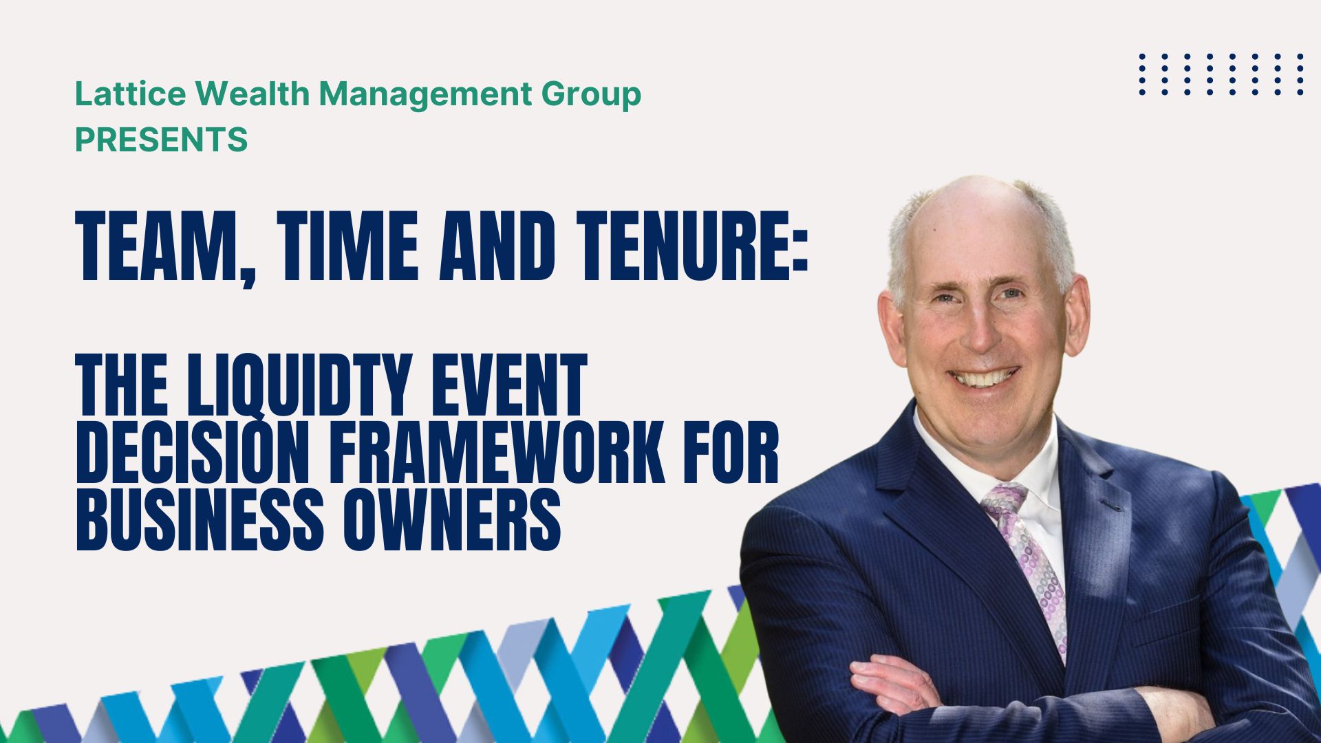 Team, Time and Tenure: The Liquidity Event Decision Framework for ...