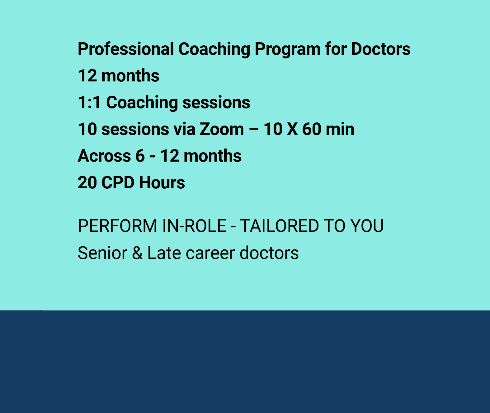 Professional Coaching Program for Doctors – 12 months