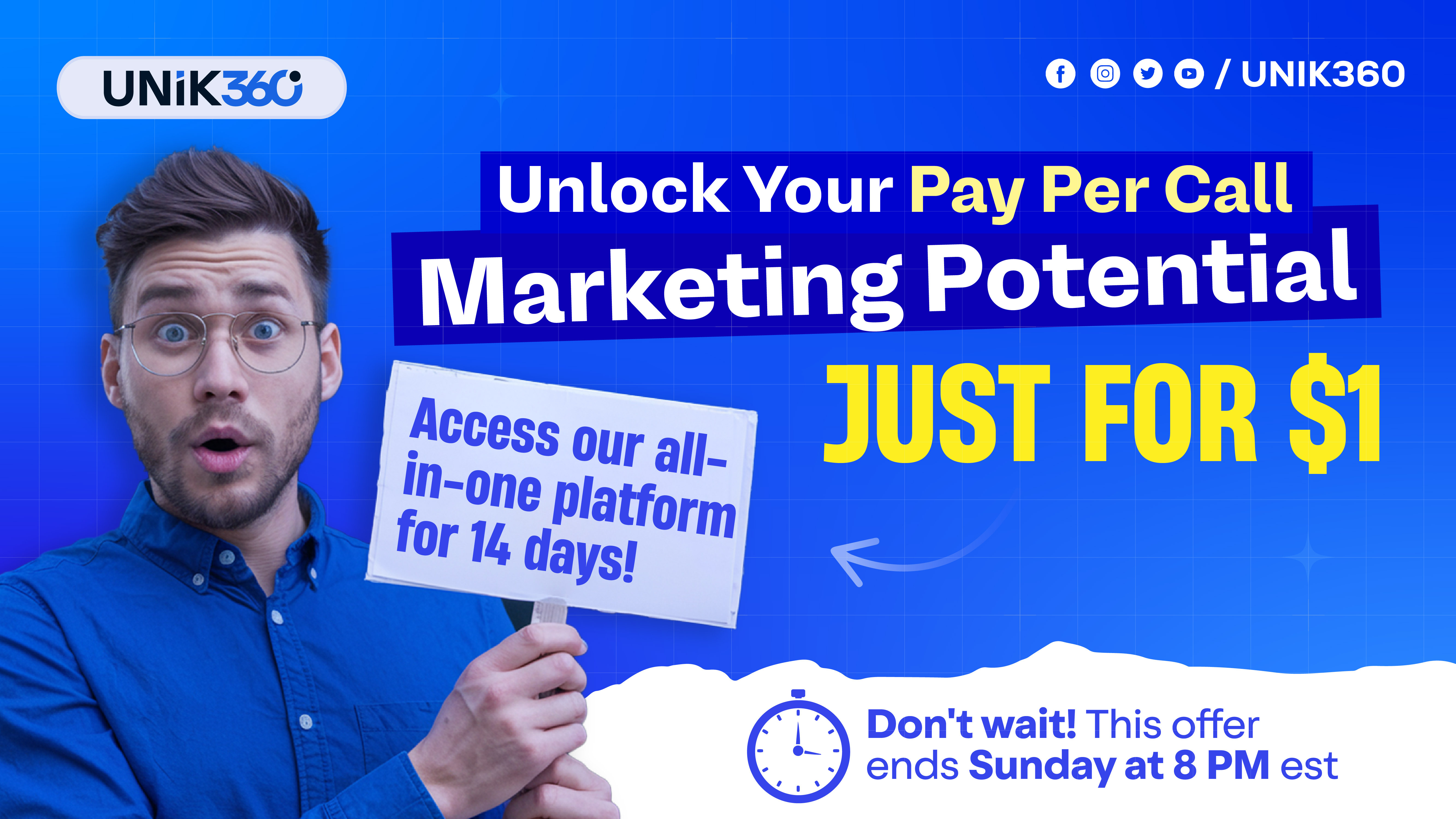$1 Trial For UNiK360 | Ends Sunday 8pm EST