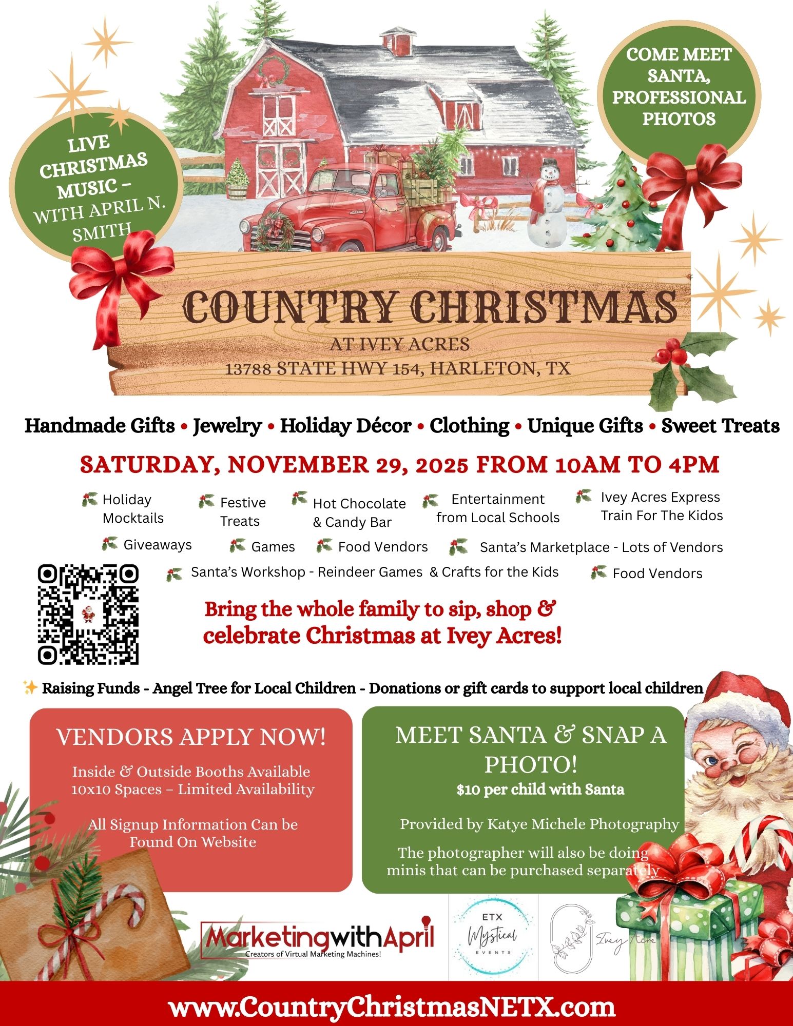 Country Christmas Vendor Booths