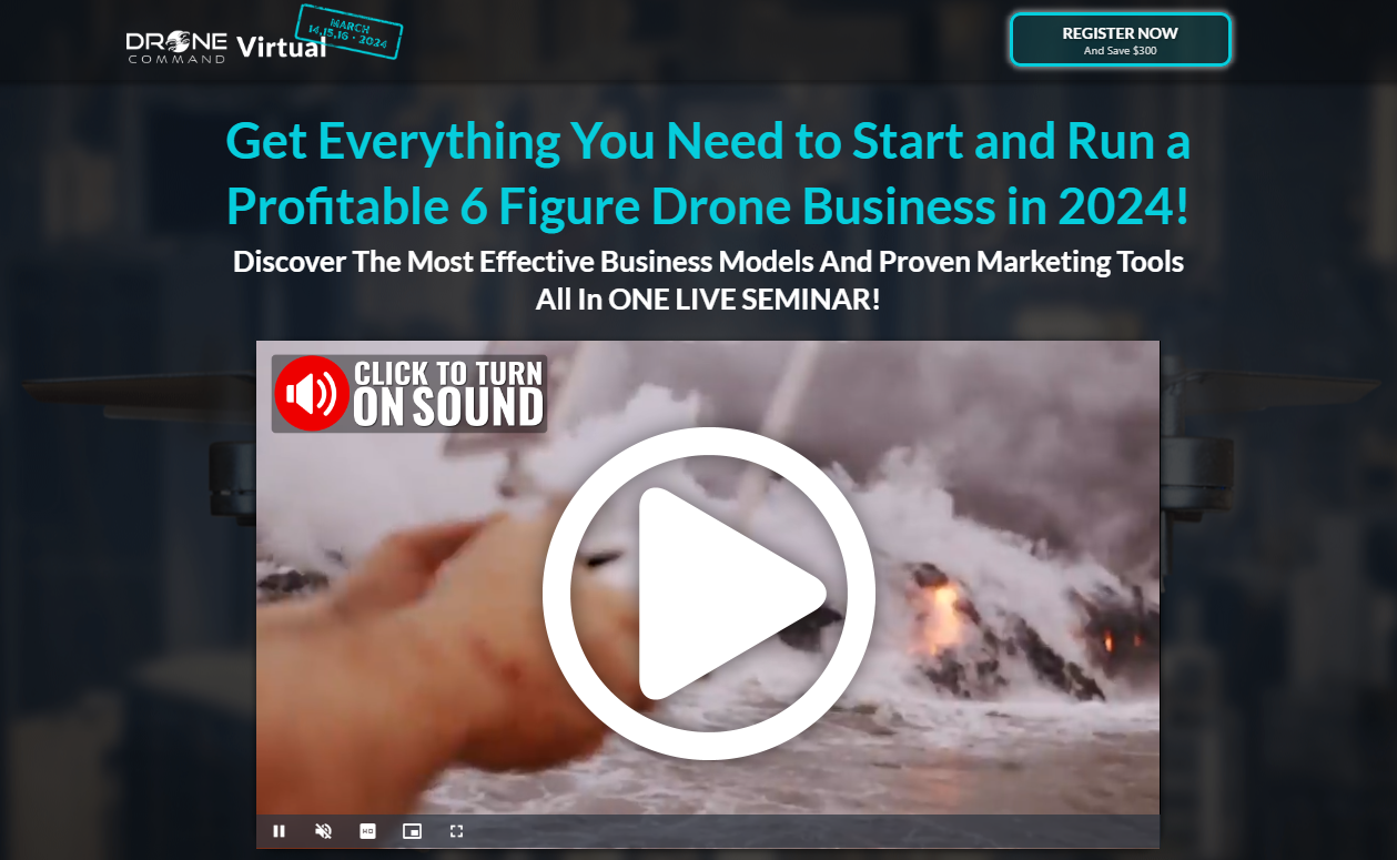 Drone Command Live Virtual - How to Start A 6 Figure Drone Business
