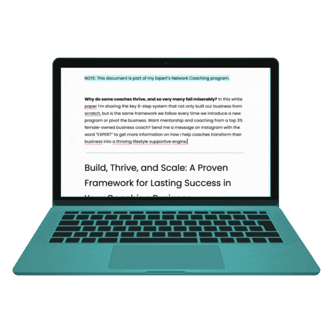 Get The Thrive And Scale Expert Blueprint