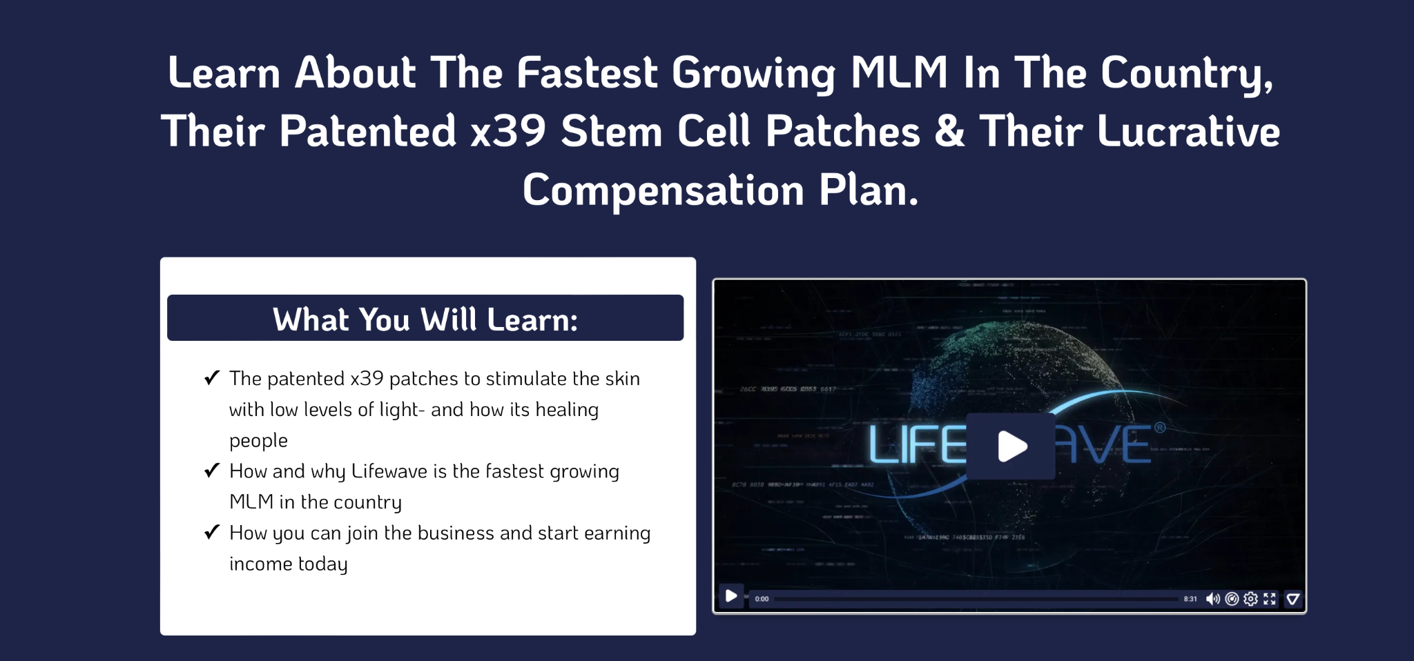 Join Lifewave: Leading MLM for x39 Stem Cell Patches | Earn with Our ...