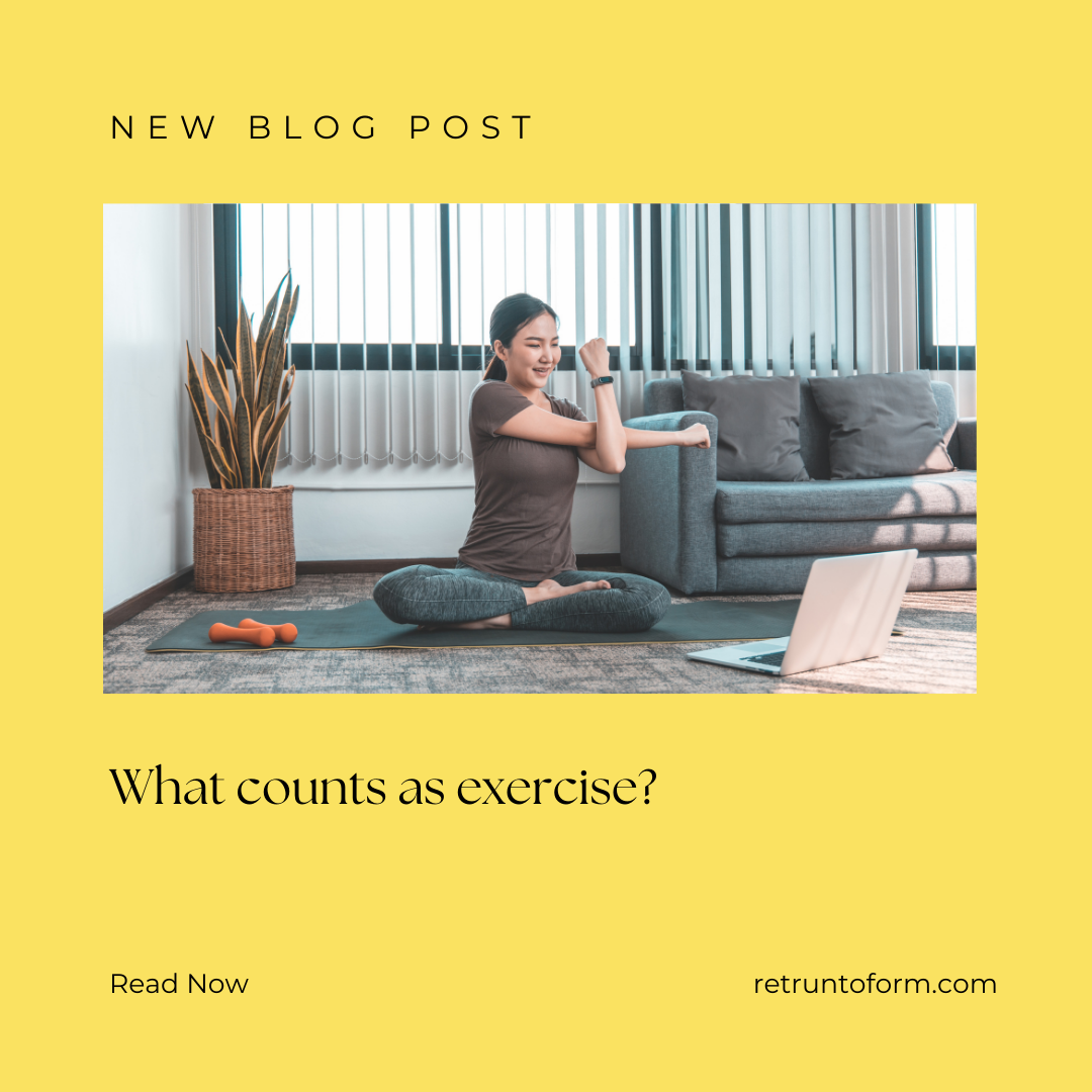 What counts as exercise?