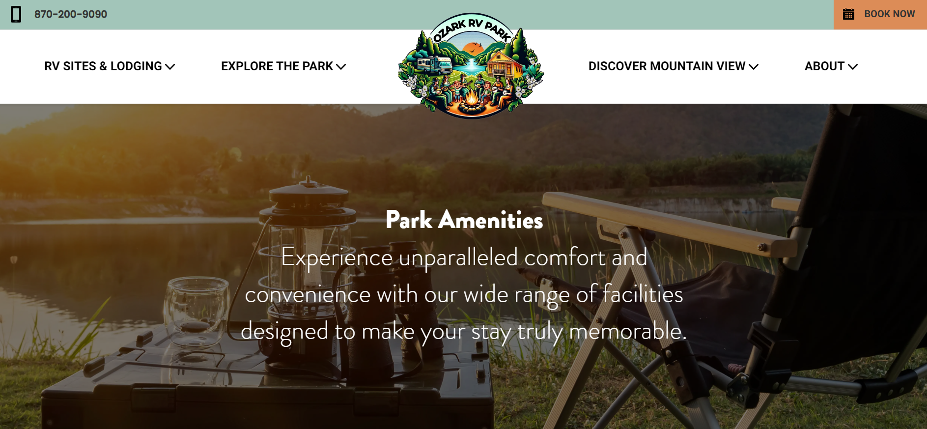 Amenities at Ozark RV Park & Cabins