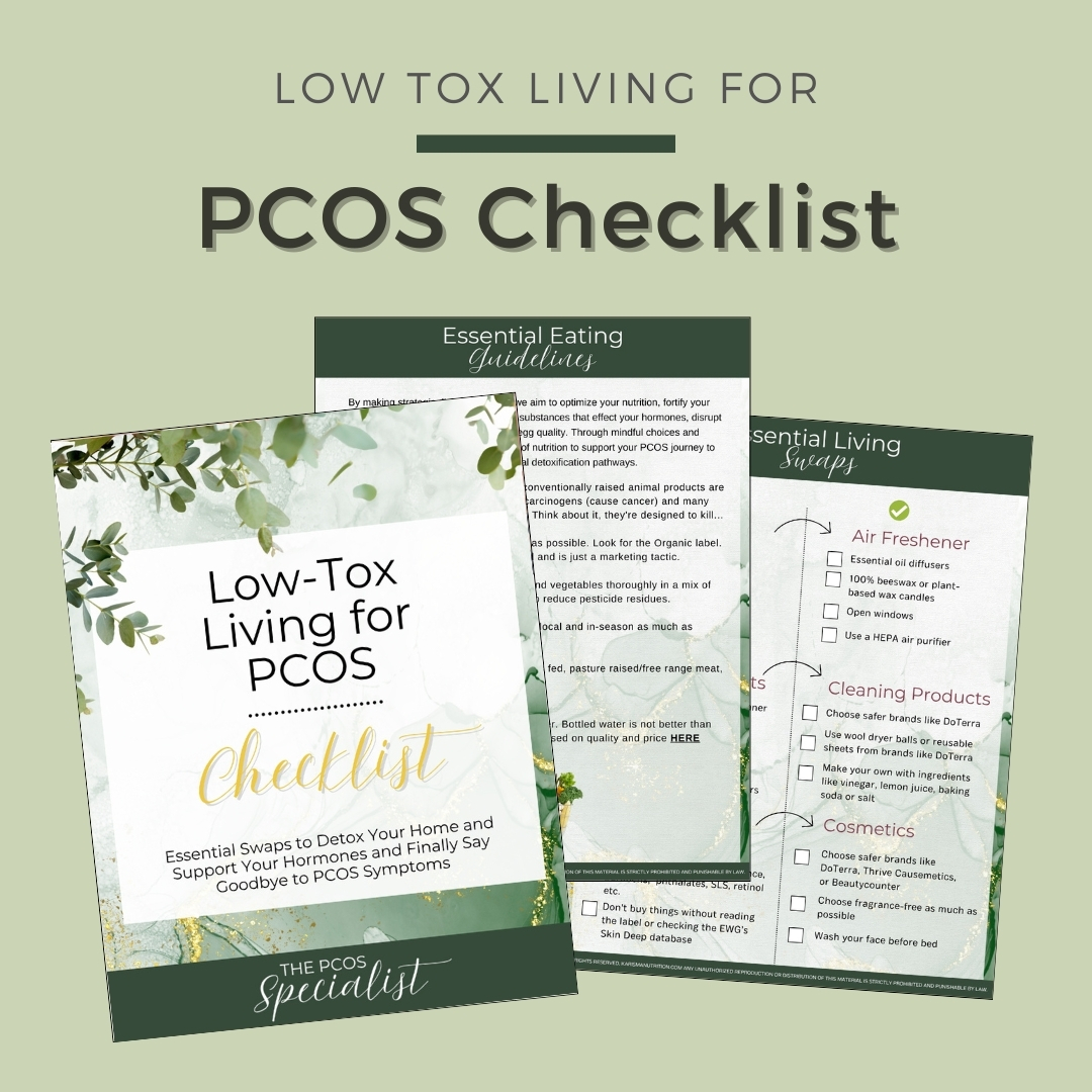 Low Tox Living for PCOS Checklist | The PCOS Specialist