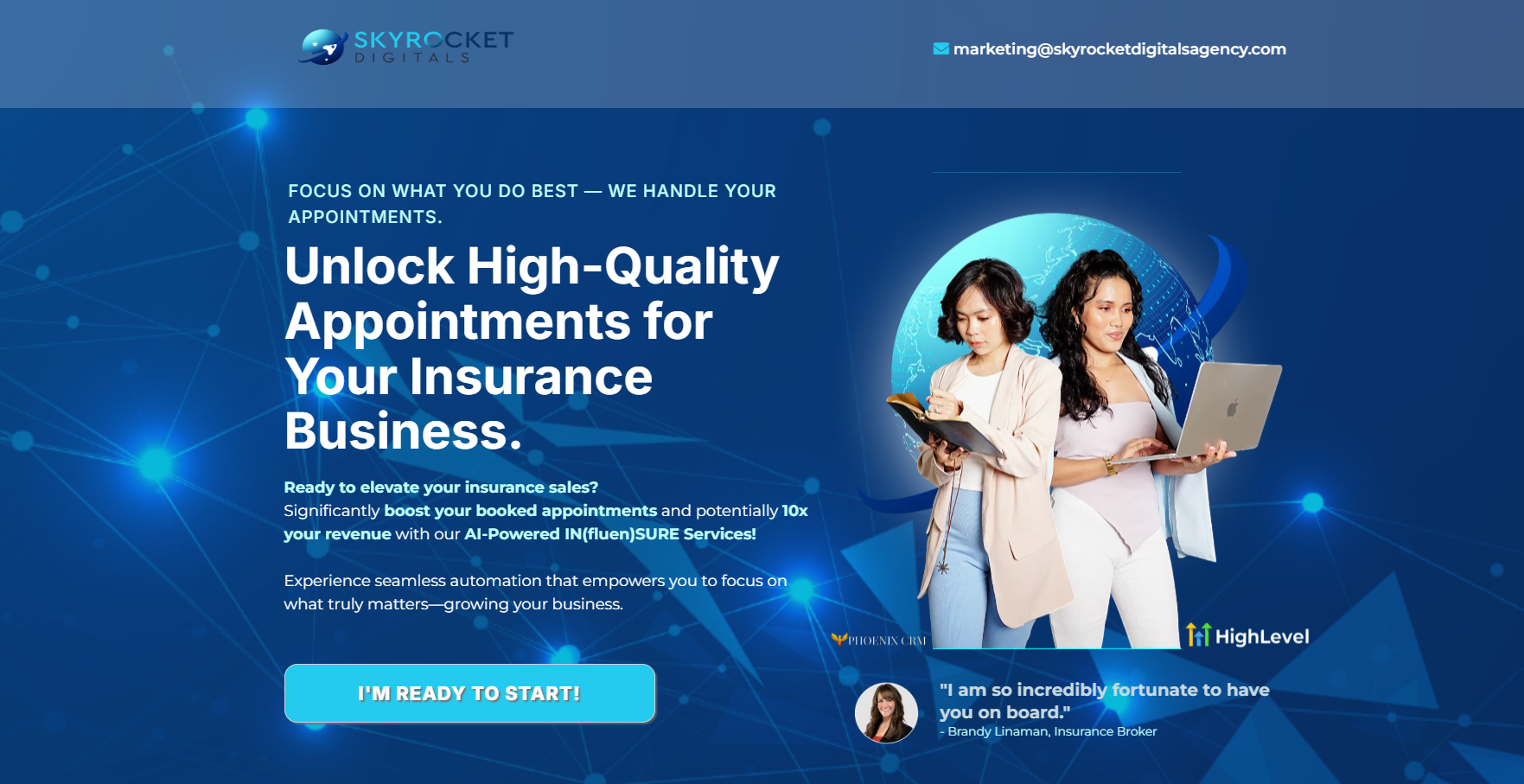 SkyRocket Digitals: Boost Your Insurance Revenue by 10x